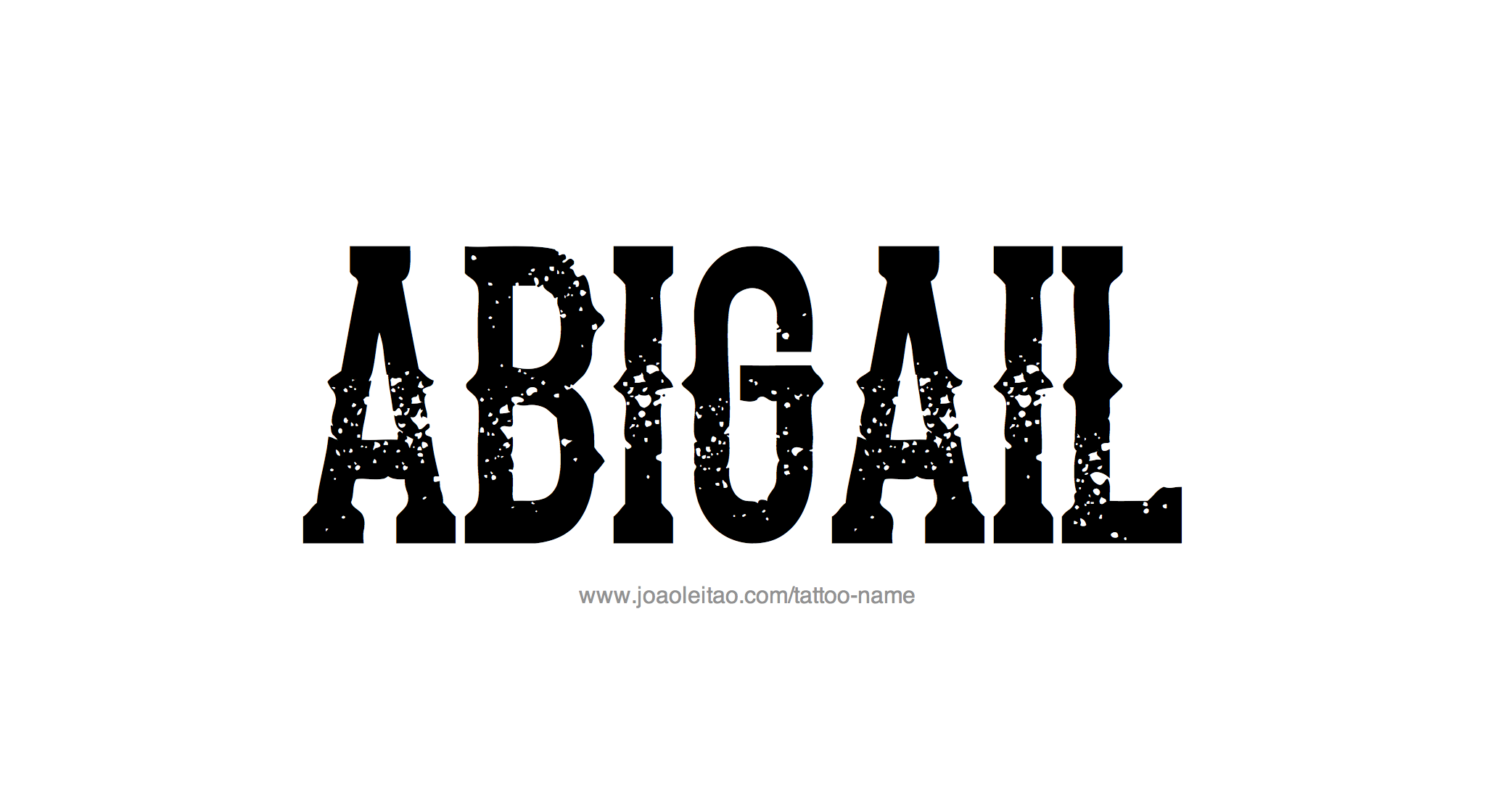 Abigail Name Tattoo Designs