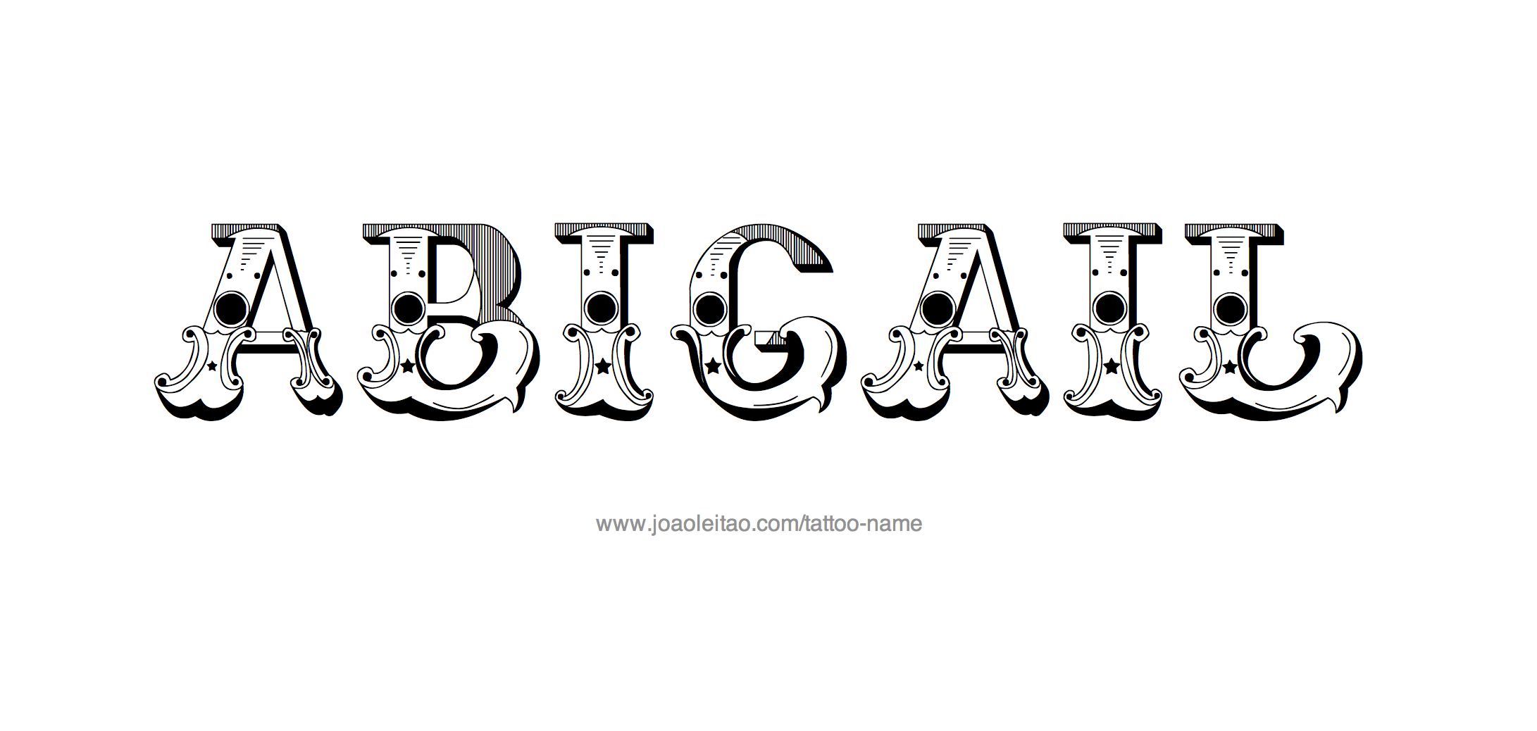 Abigail Name Tattoo Designs