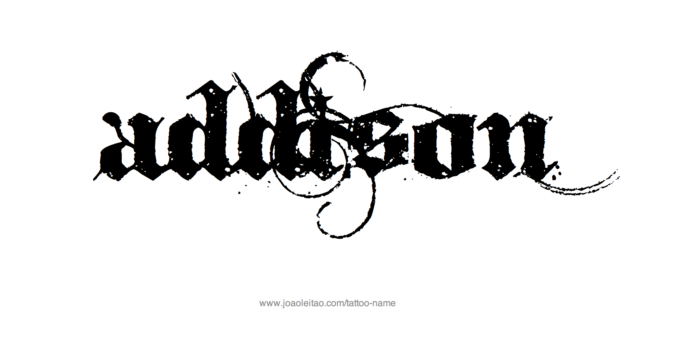 Addison Name Tattoo Designs