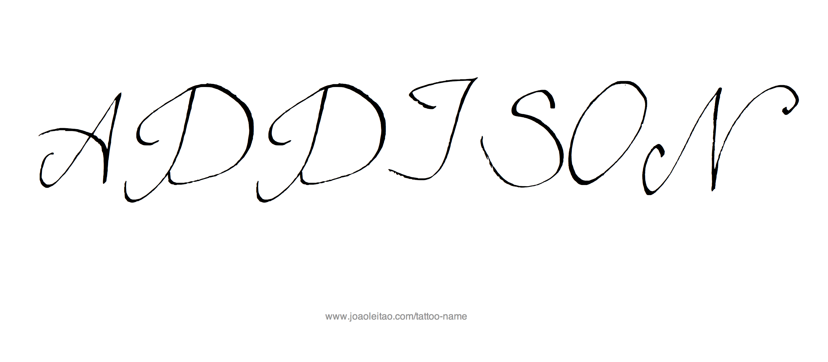 Addison Name Tattoo Designs