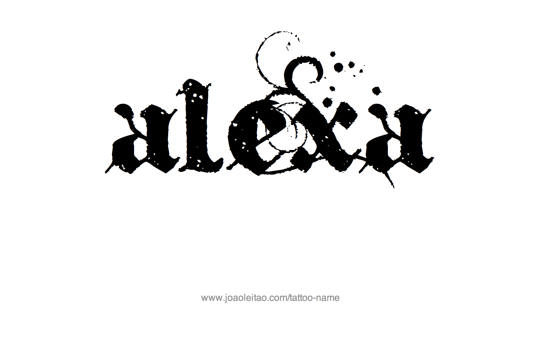 Alexa Name Tattoo Designs