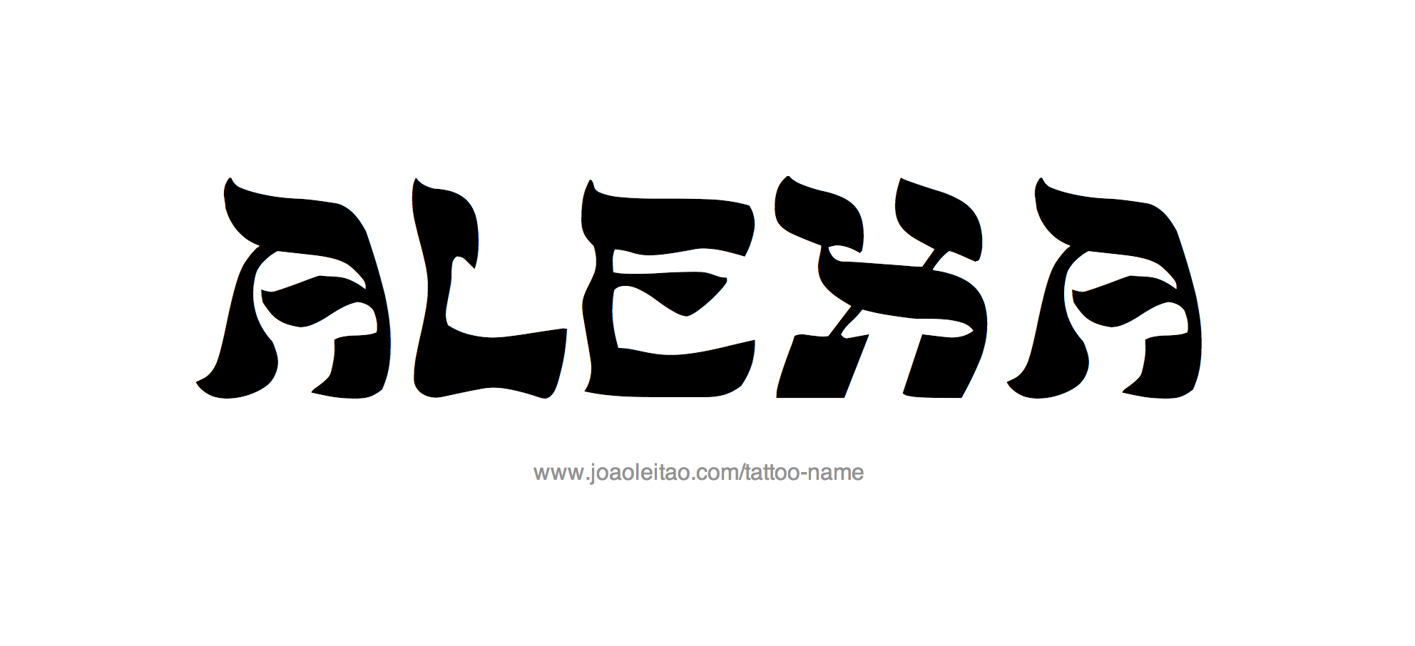 Alexa Name Tattoo Designs