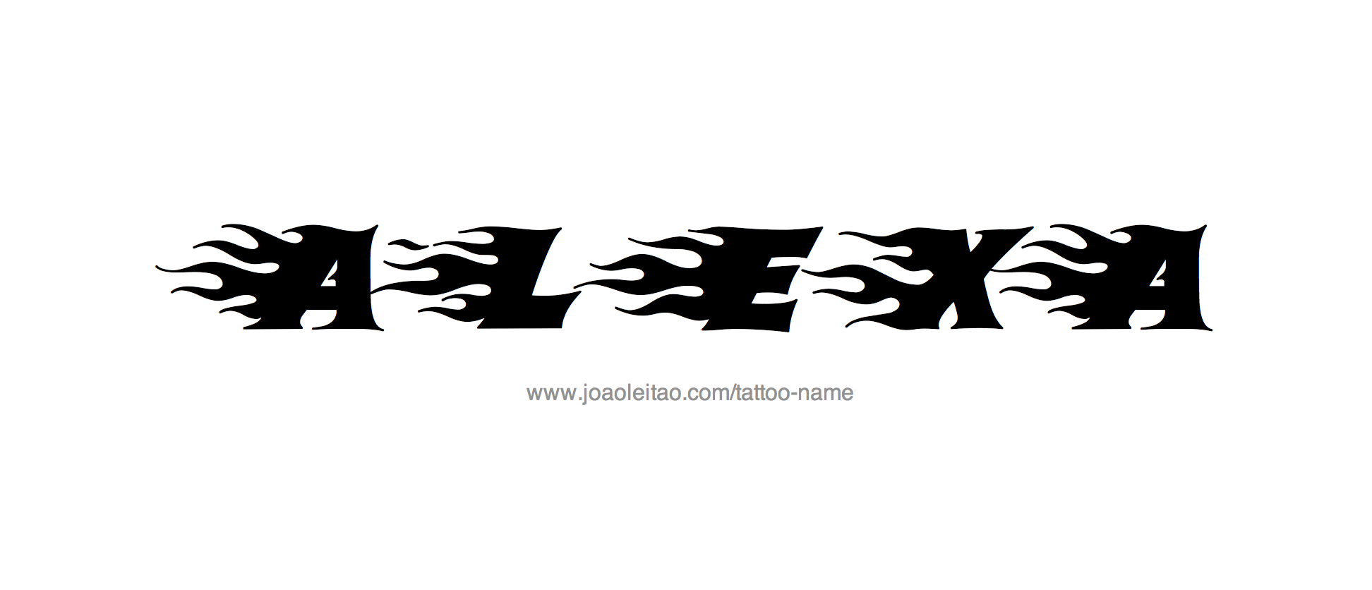 Alexa Name Tattoo Designs