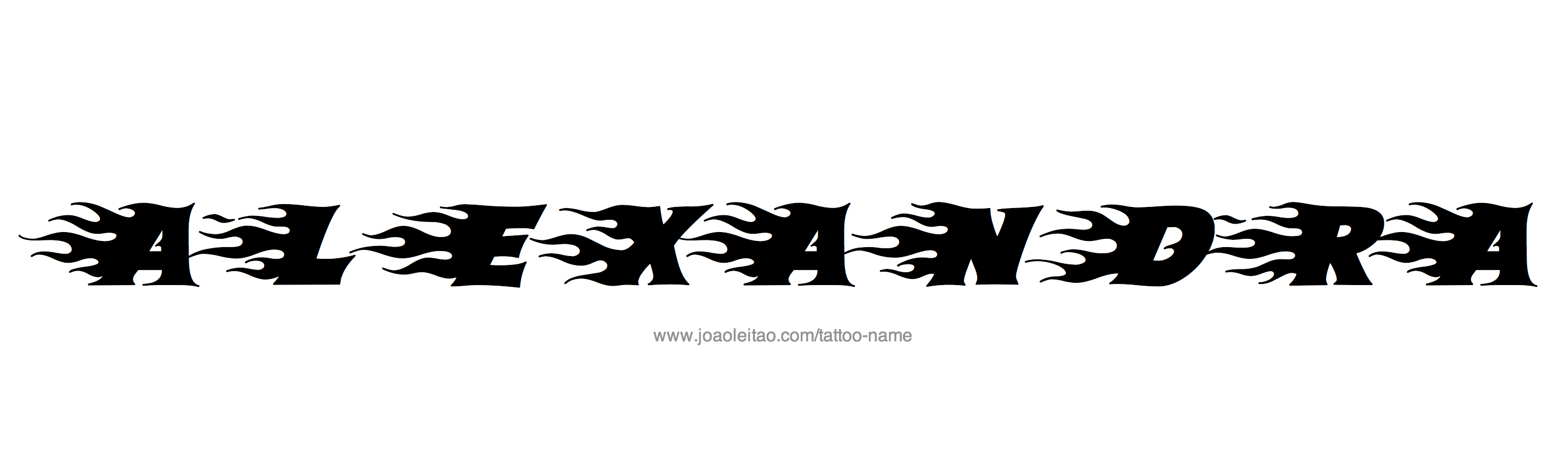 Alexandra Name Tattoo Designs