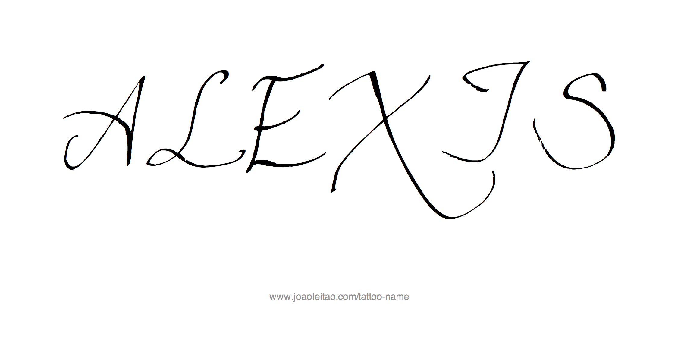 Alexis Name Tattoo Designs
