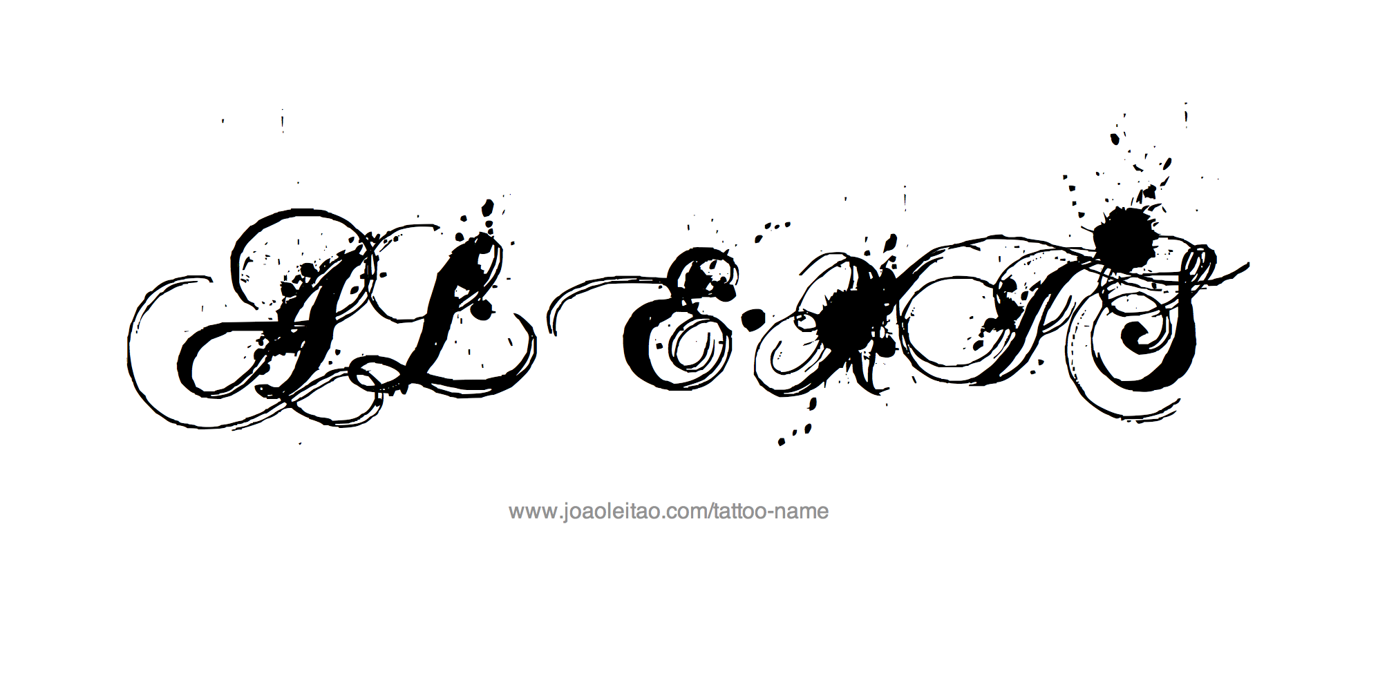 Alexis Name Tattoo Designs