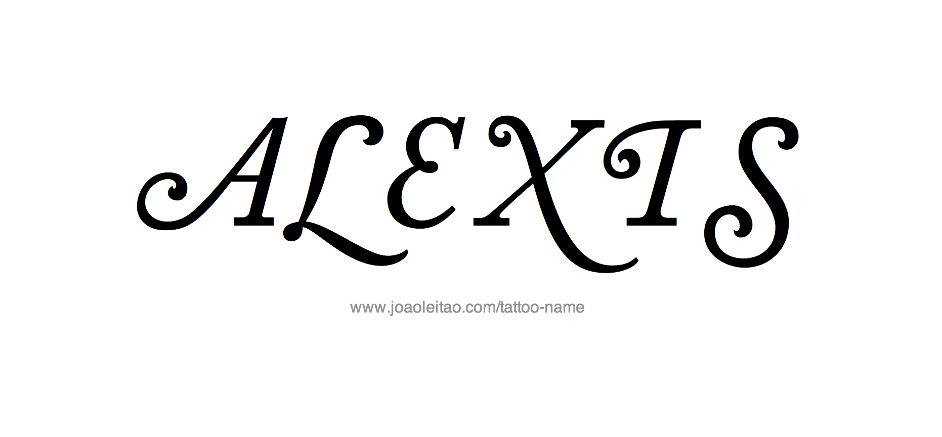 Alexis The Name Cool Design