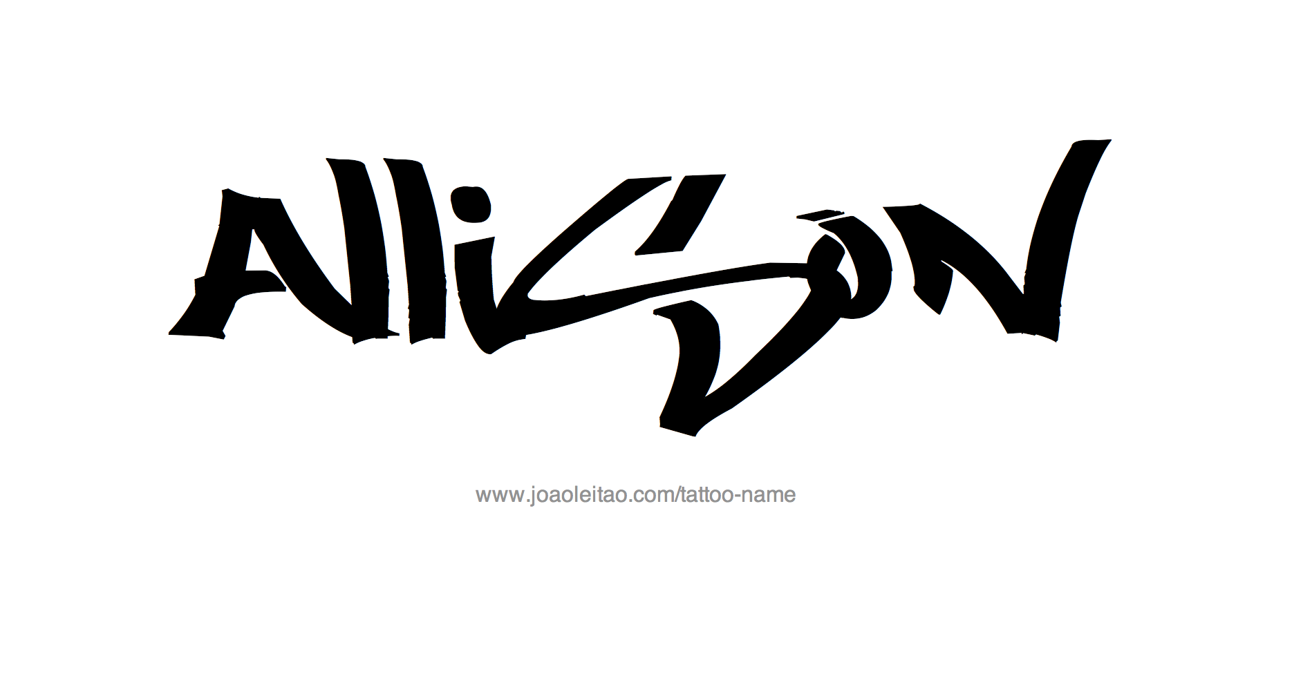 Allison Name Tattoo Designs
