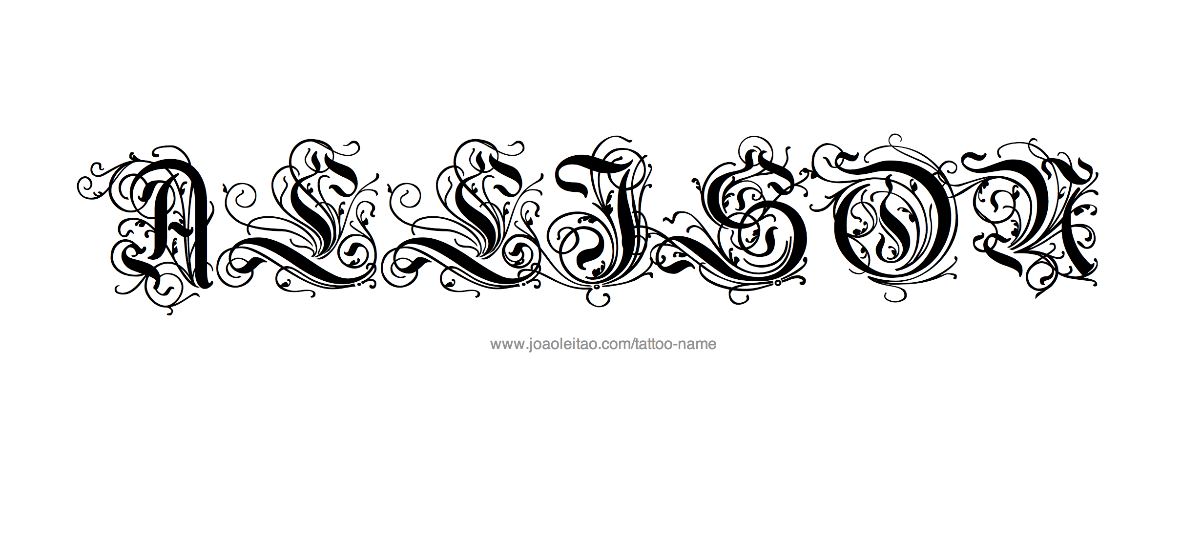 Allison Name Tattoo Designs