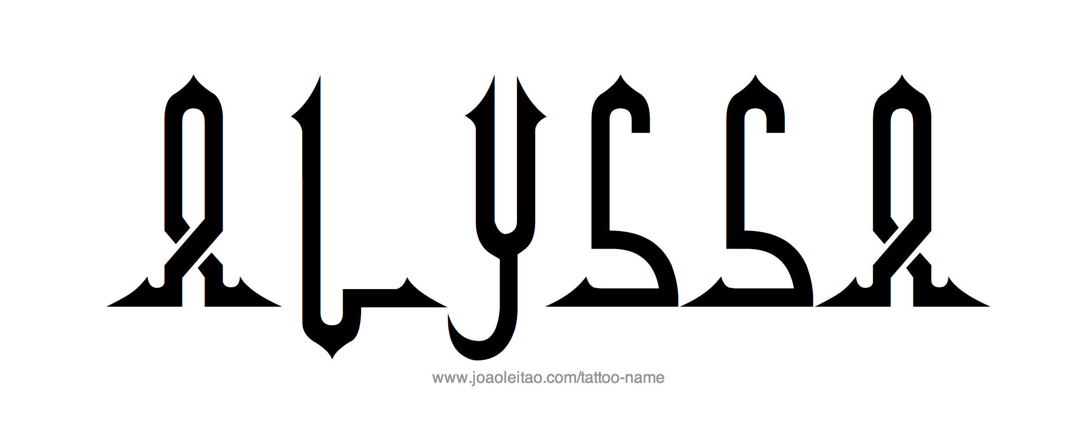 Alyssa Name Tattoo Designs