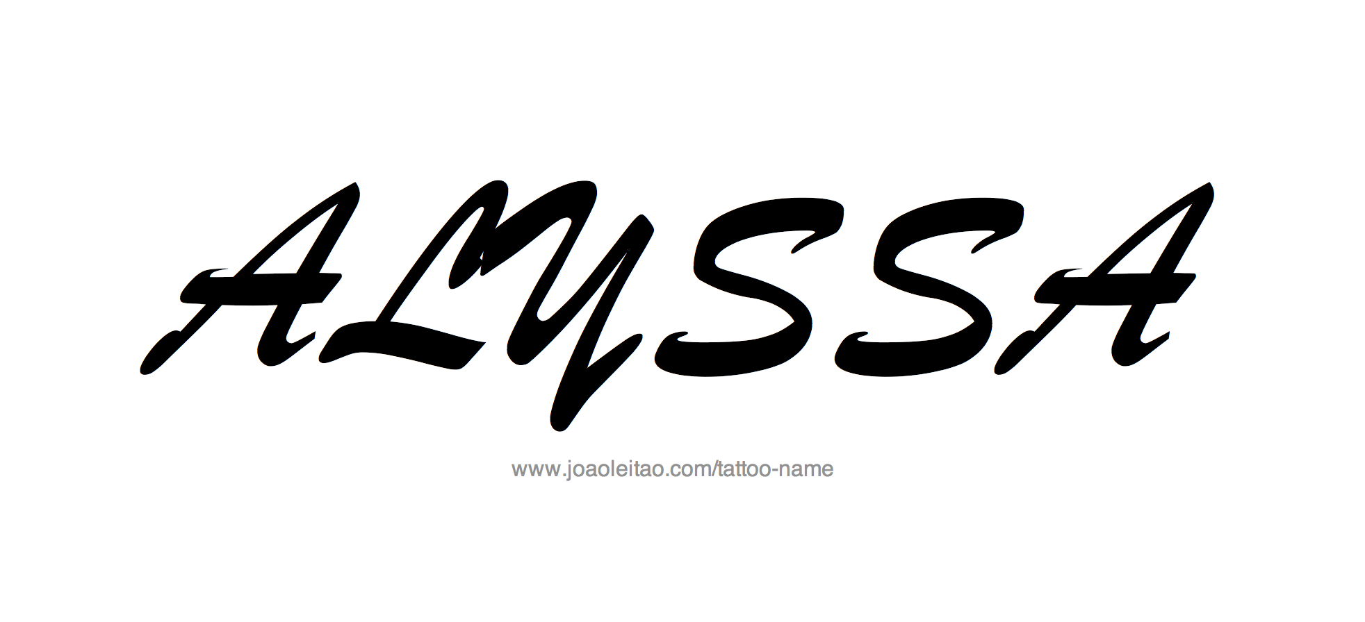 Alyssa Name Tattoo Designs
