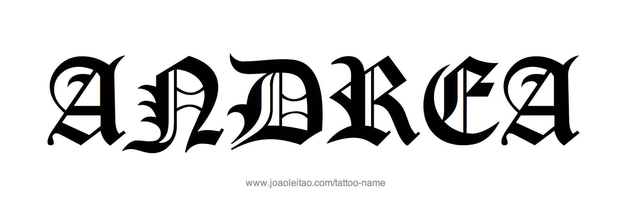 Andrea Name Tattoo Designs