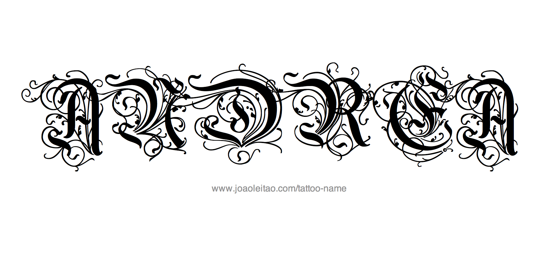 Andrea Name Tattoo Designs