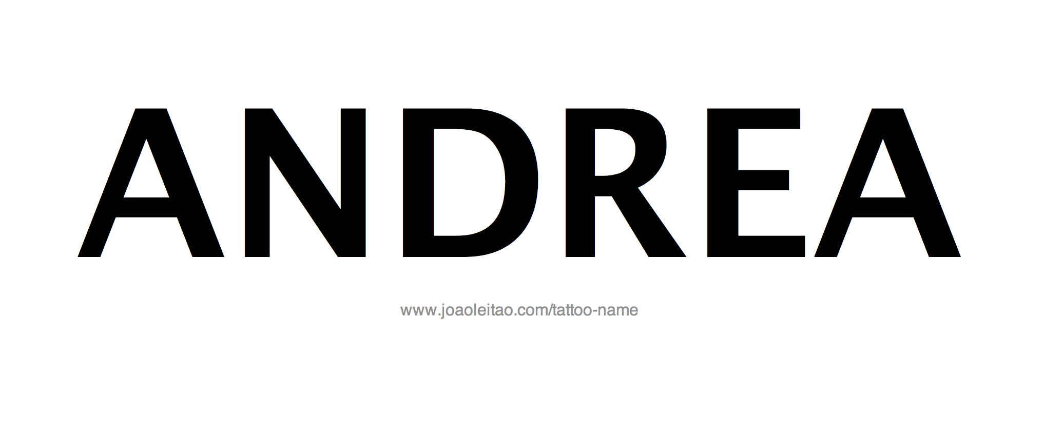 Andrea Name Tattoo Designs