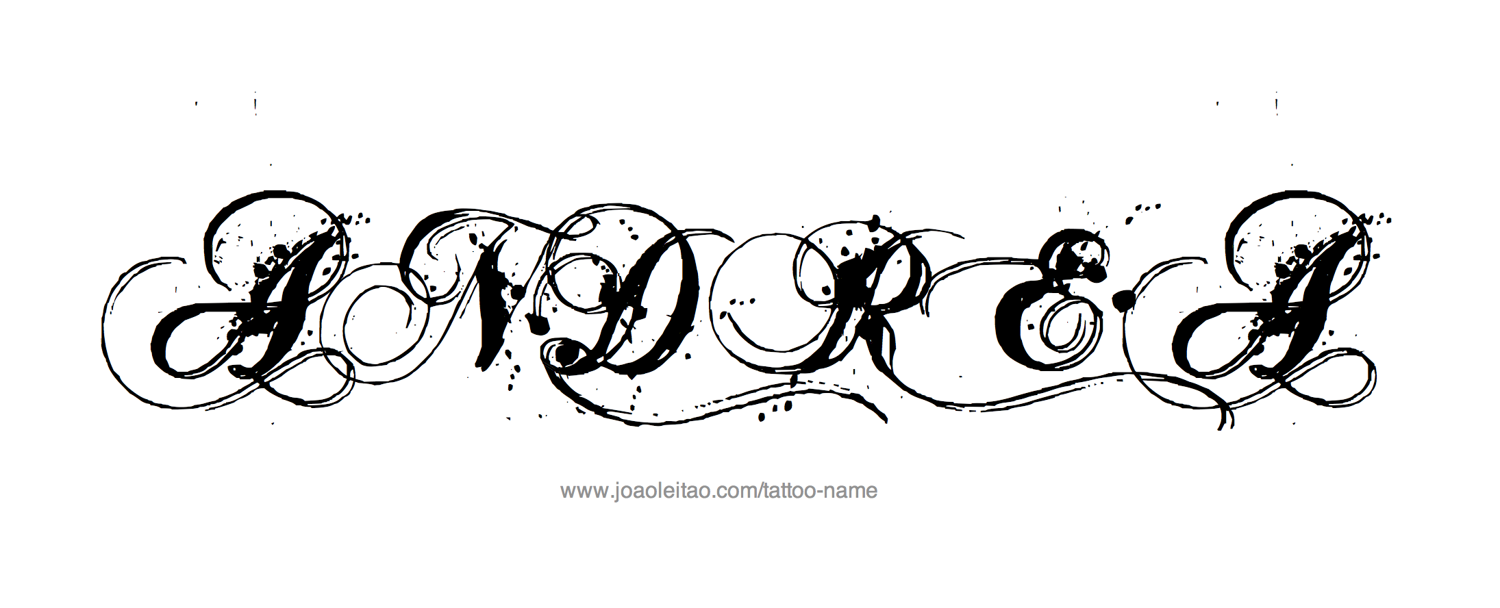 Andrea Name Tattoo Designs