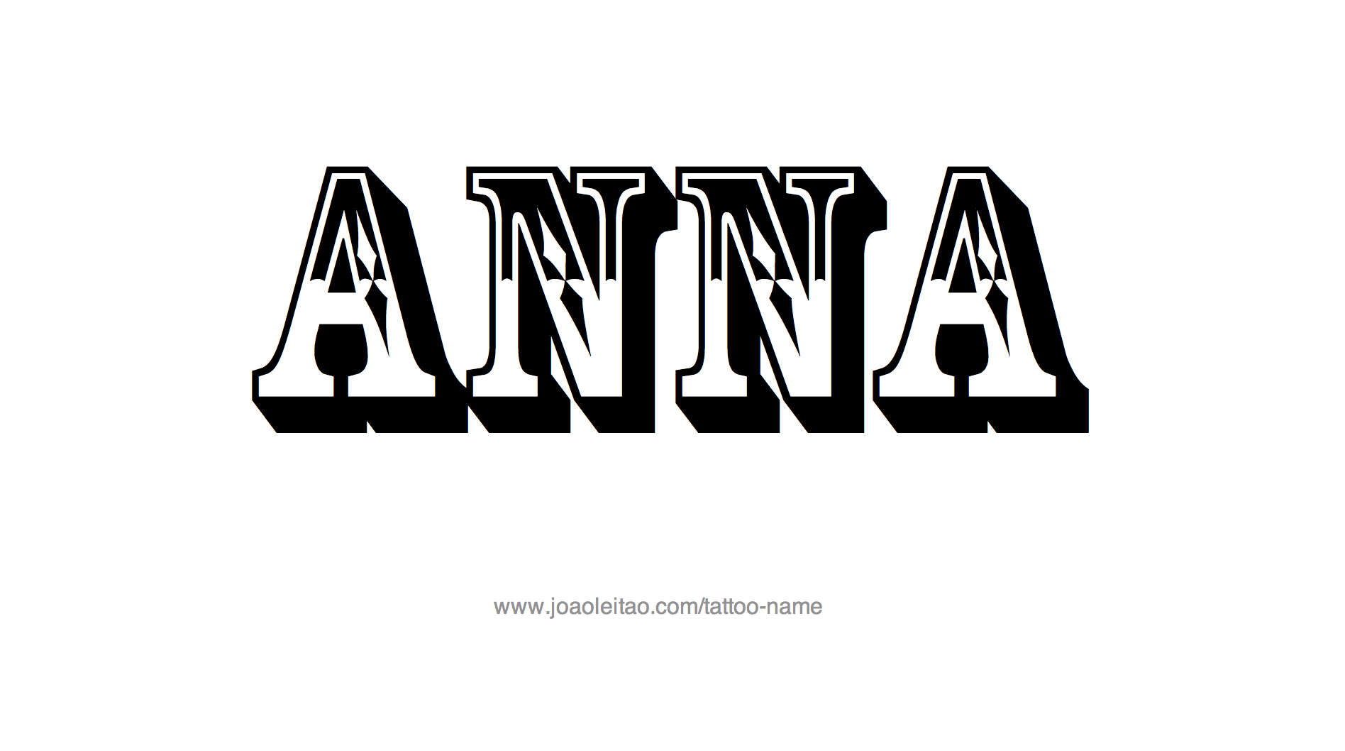 Anna Name Tattoo Designs