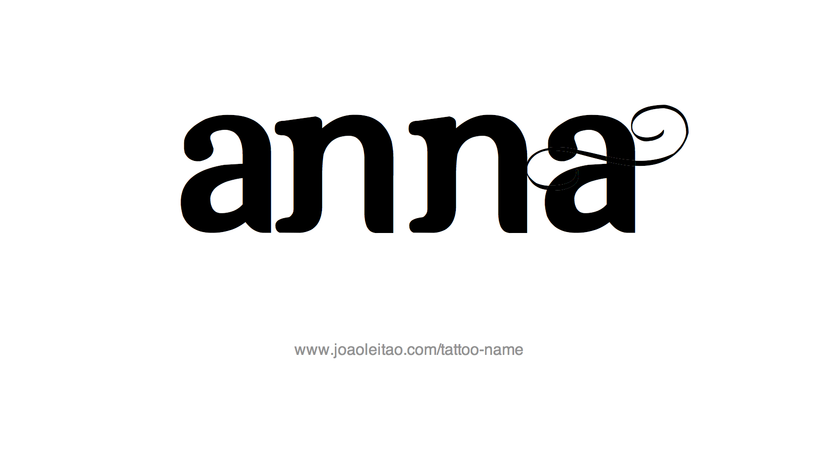 Anna Name Tattoo Designs