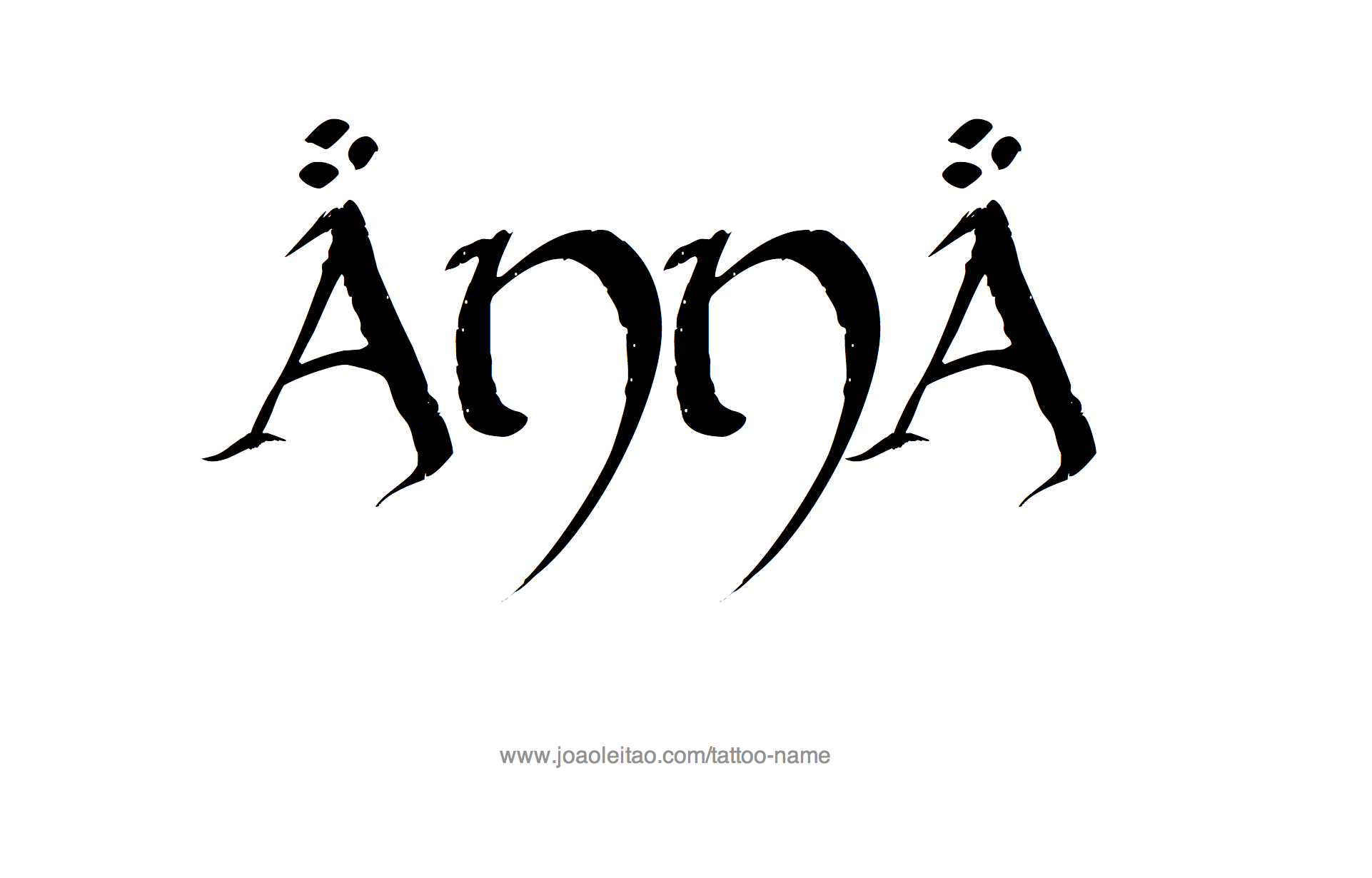 Anna Name Tattoo Designs