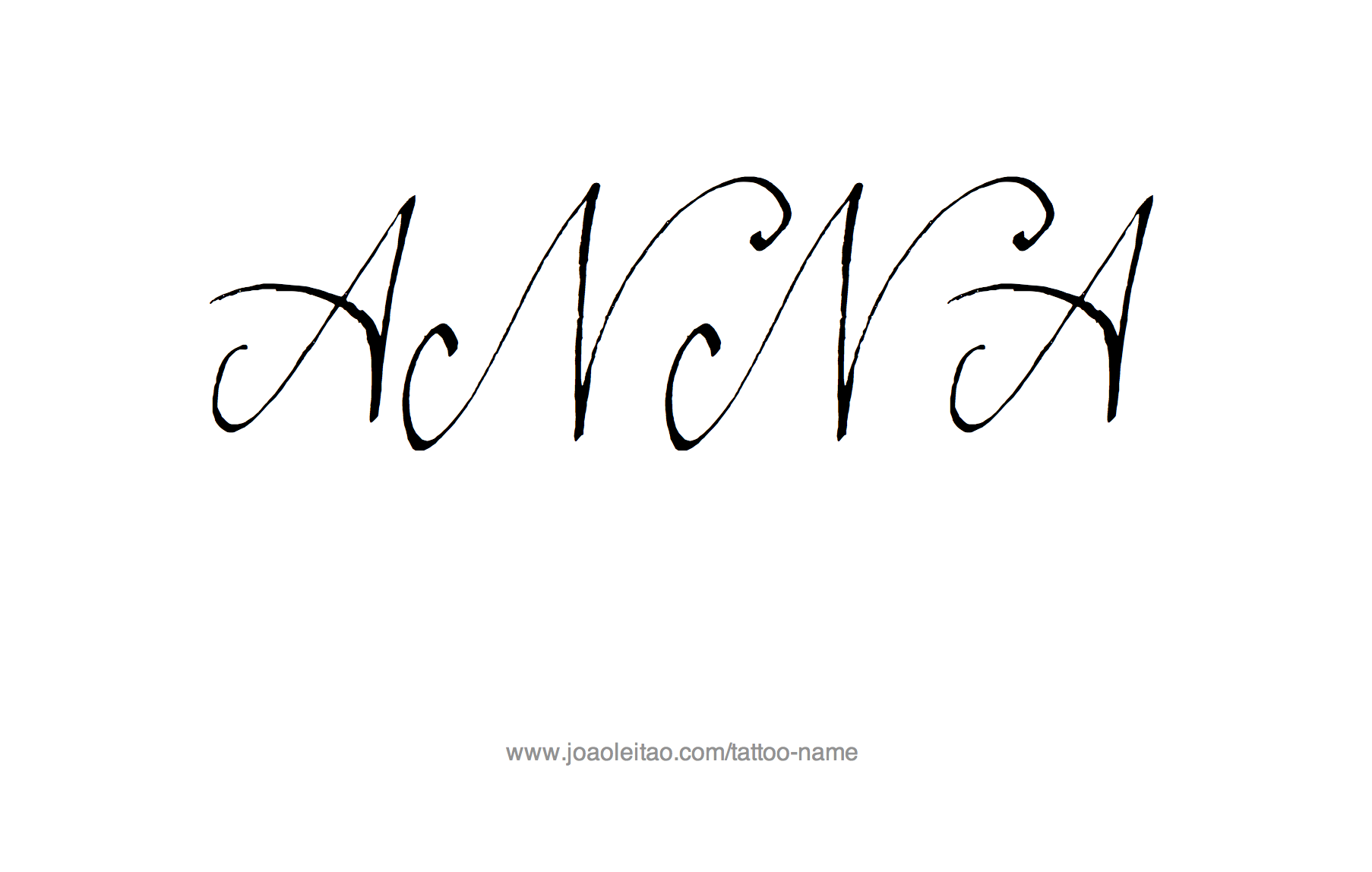 Anna Name Tattoo Designs