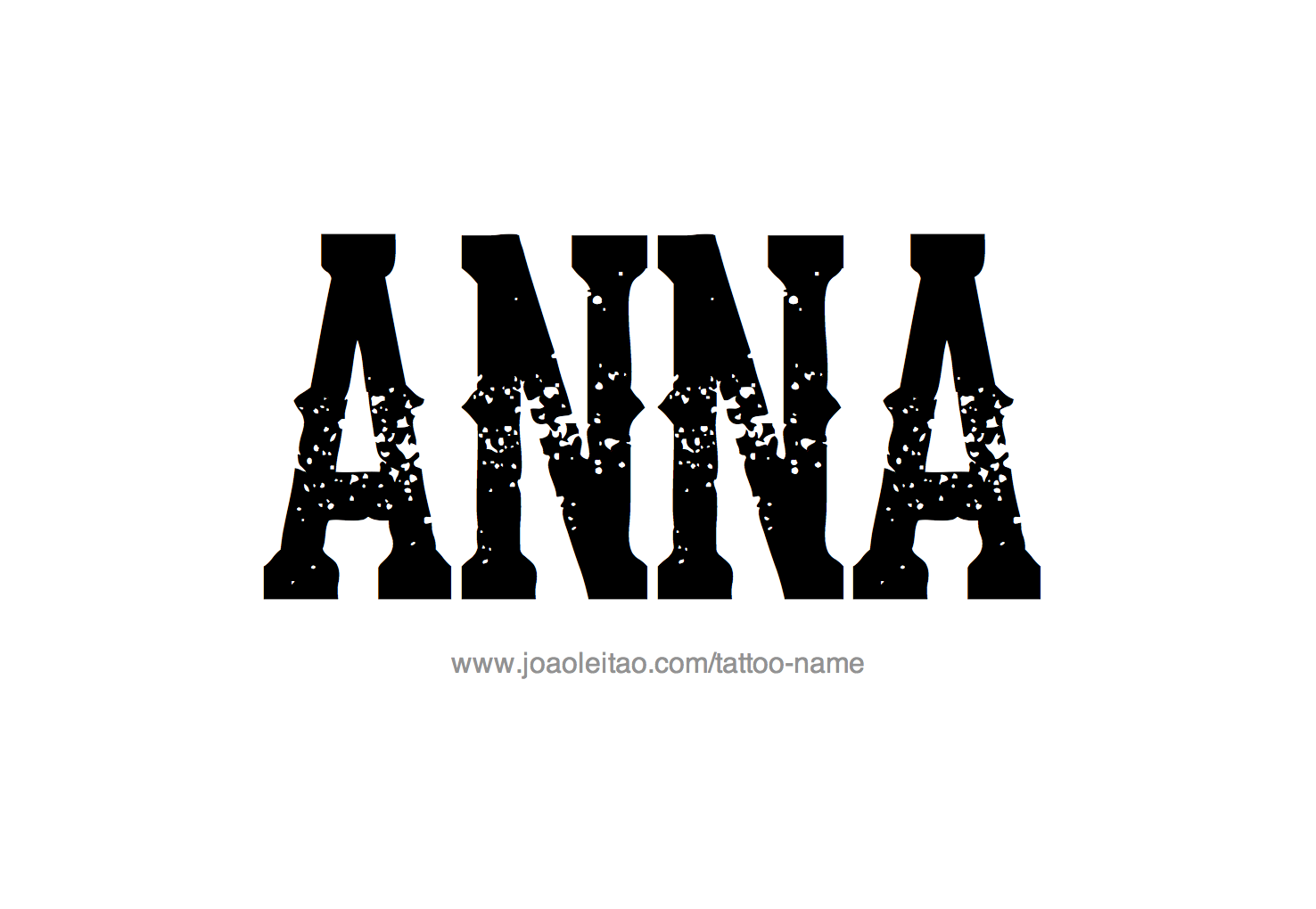 Anna Name Tattoo Designs