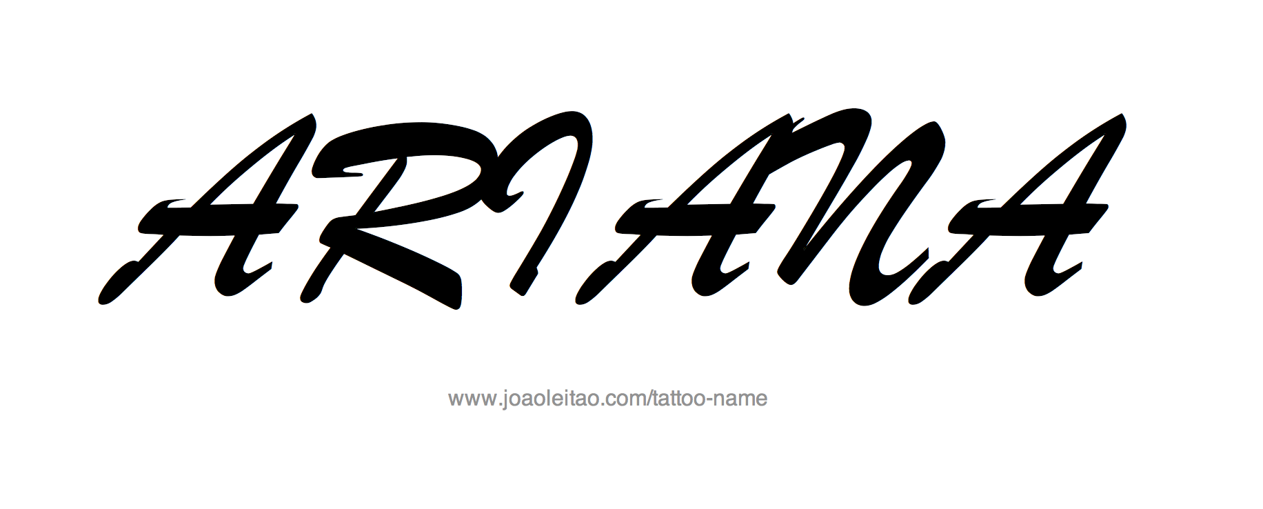 Ariana Name Tattoo Designs