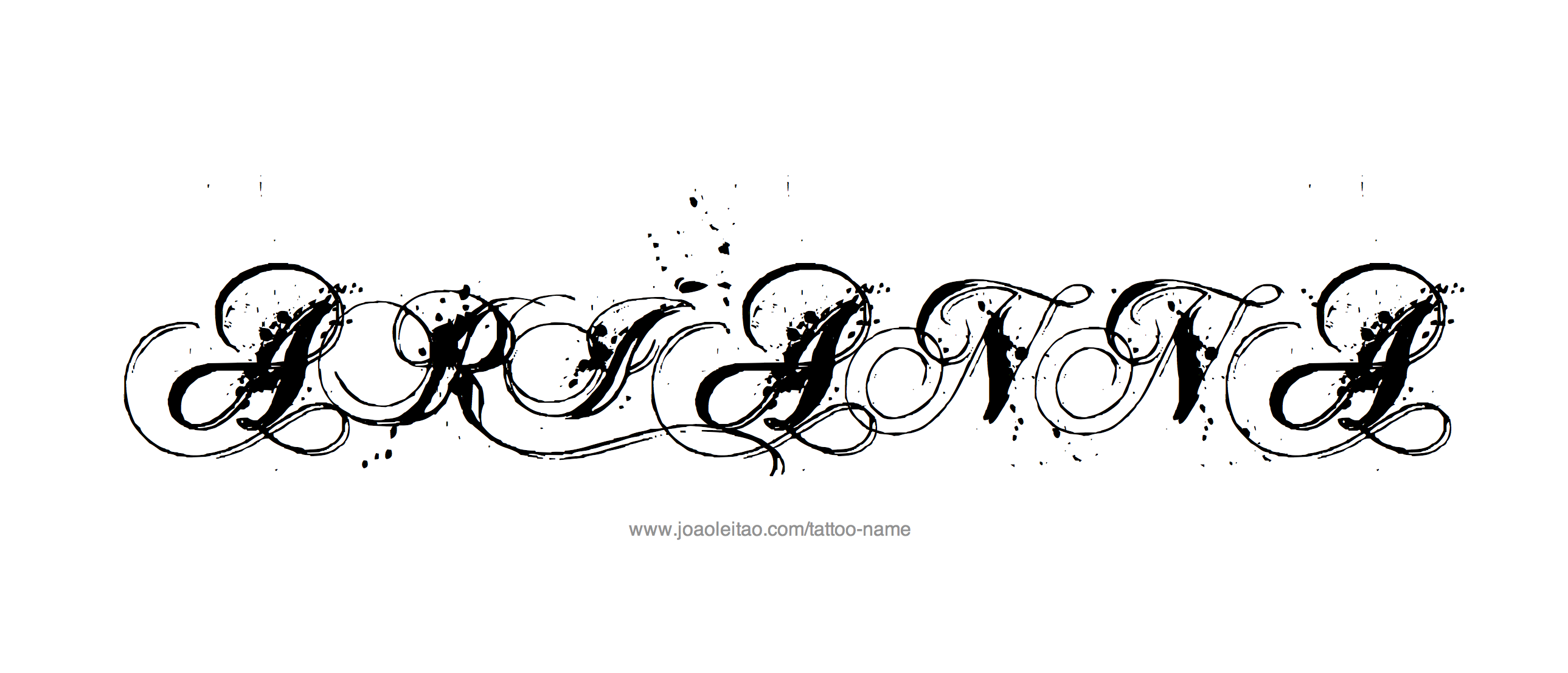 Arianna Name Tattoo Designs