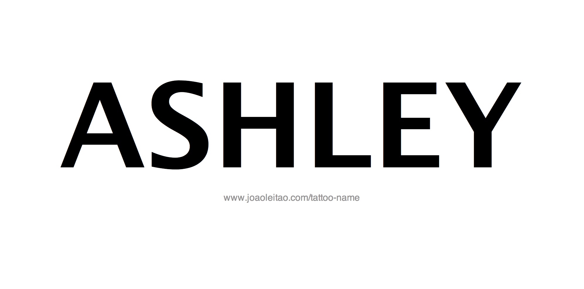 Ashley Name Tattoo Designs