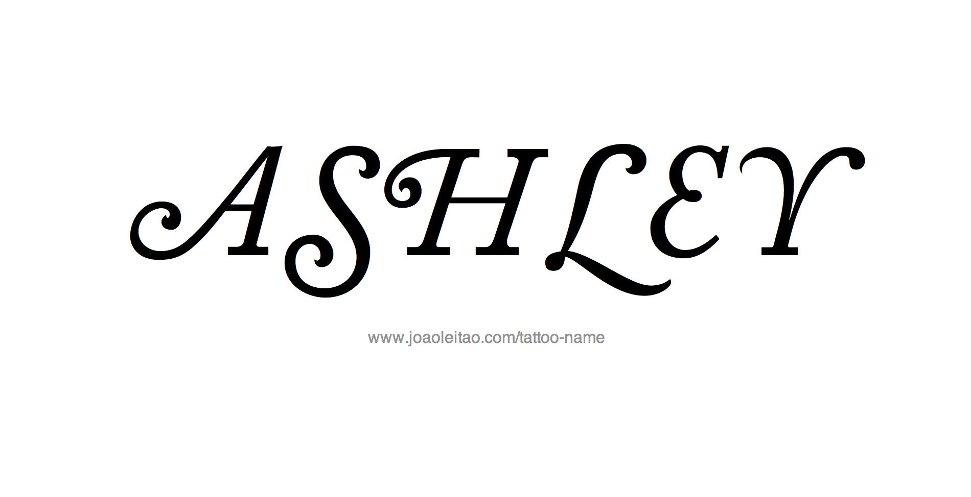 Ashley Name Tattoo Designs