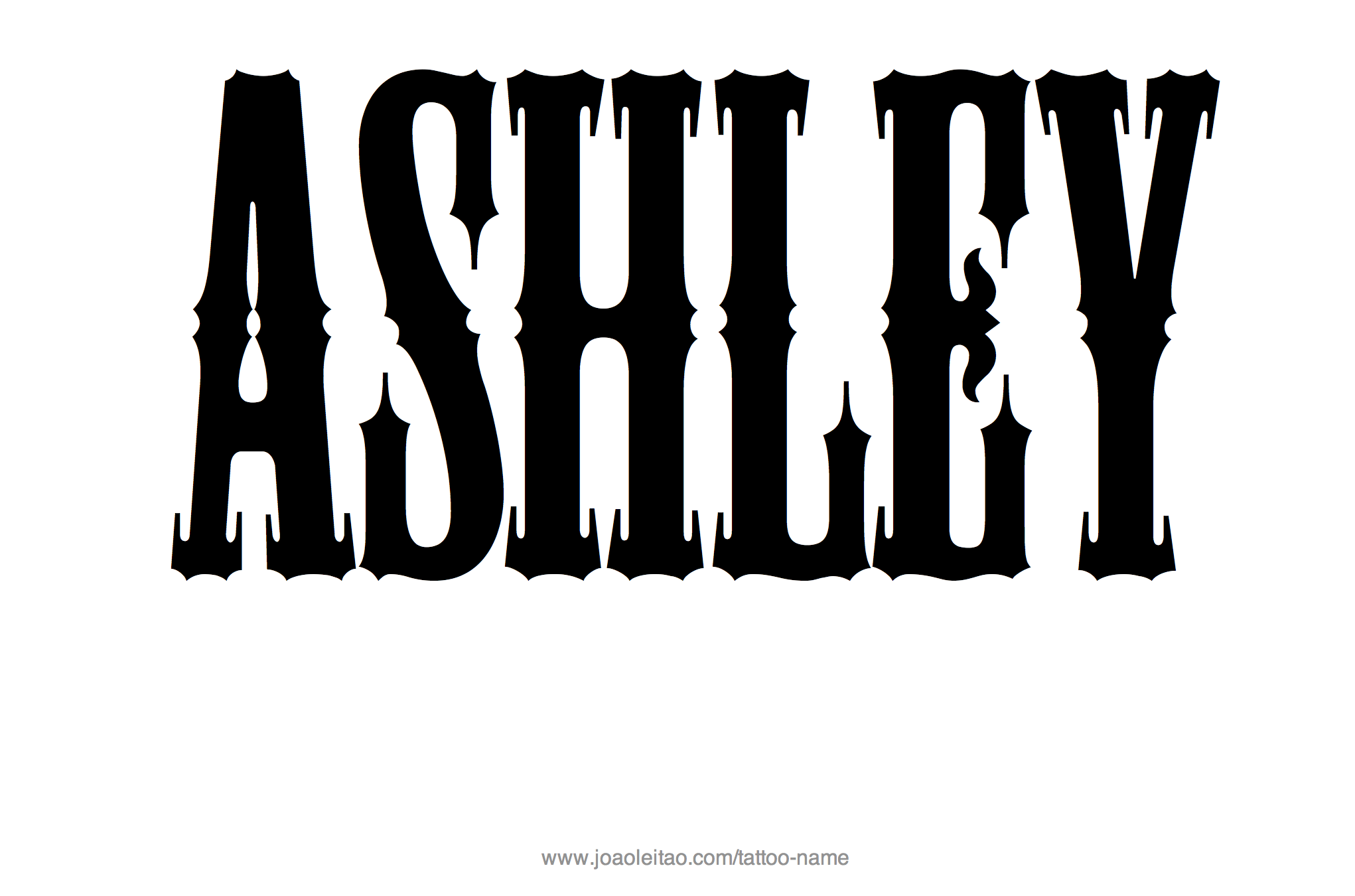 Ashley Name Tattoo Designs
