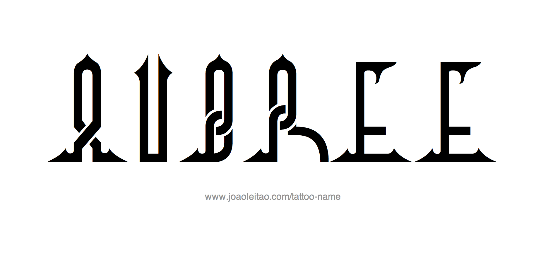 Aubree Name Tattoo Designs