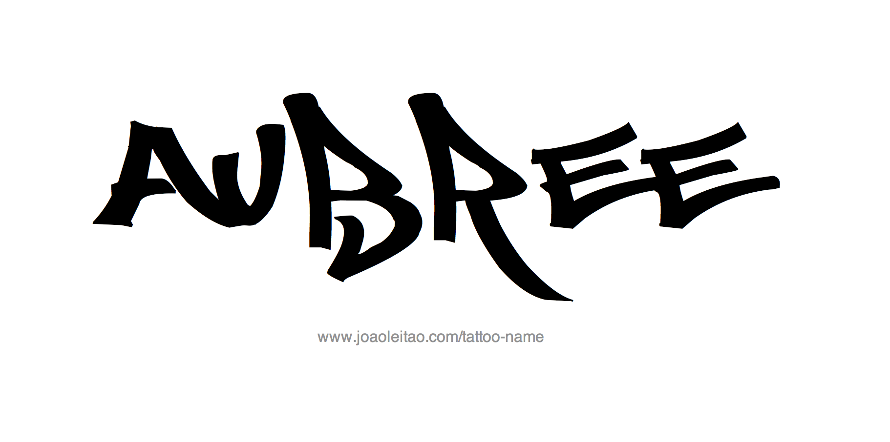 Aubree Name Tattoo Designs