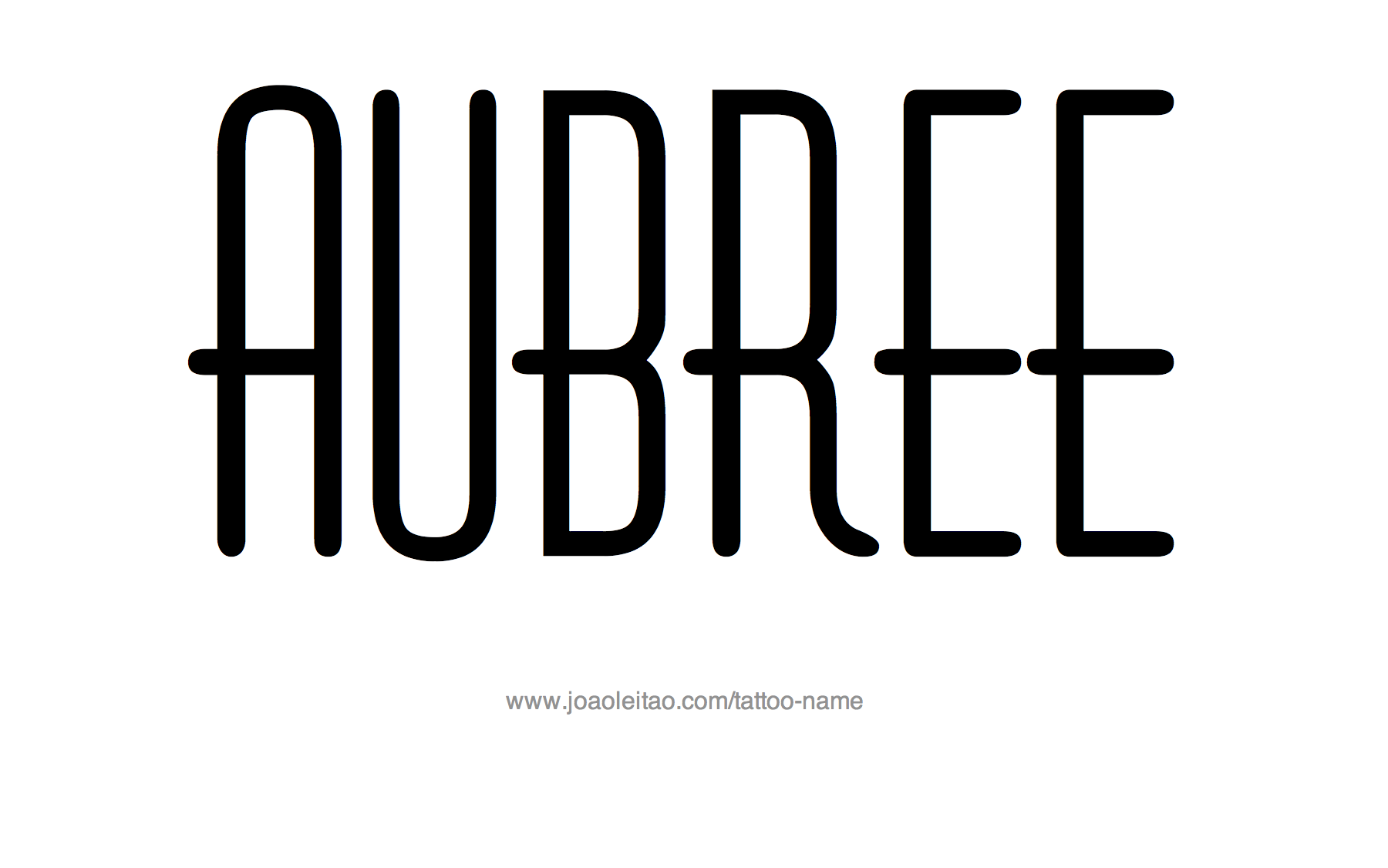 Aubree Name Tattoo Designs