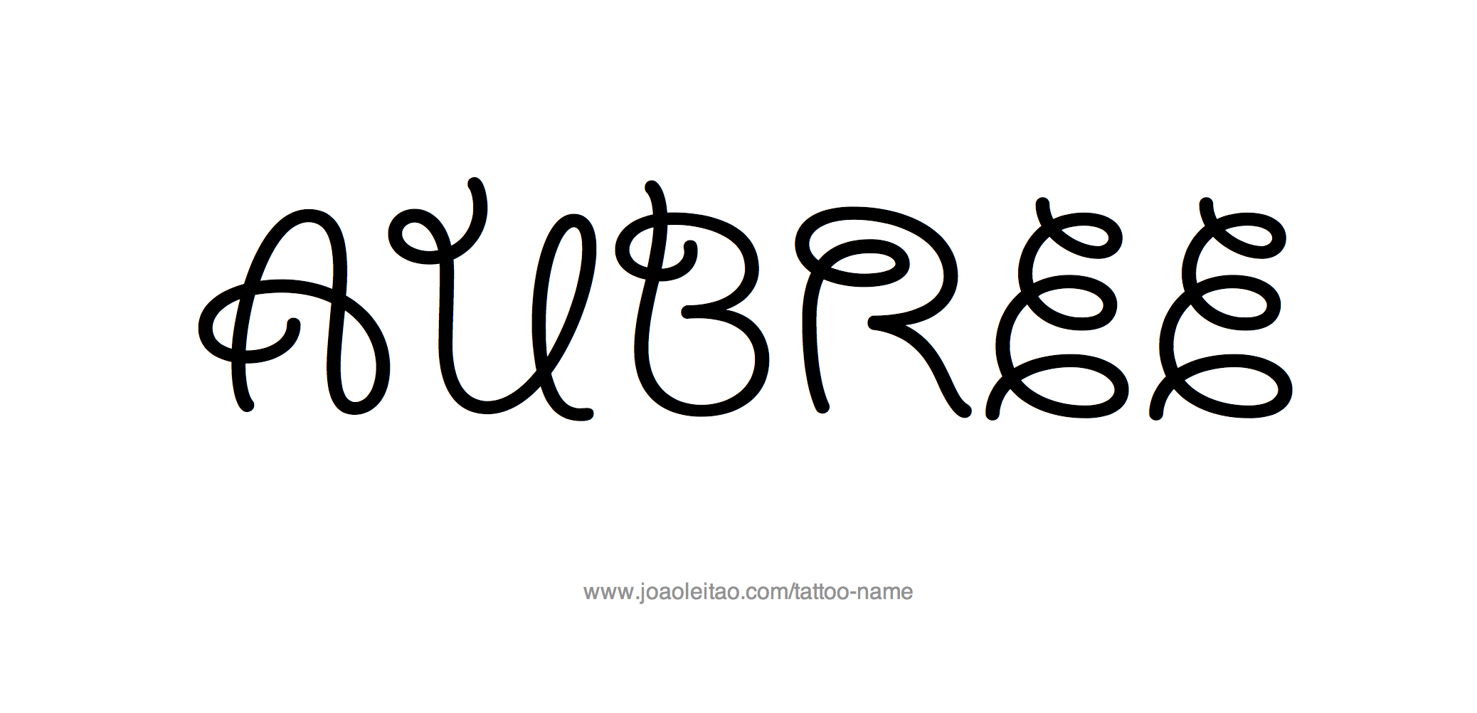 Aubree Name Tattoo Designs