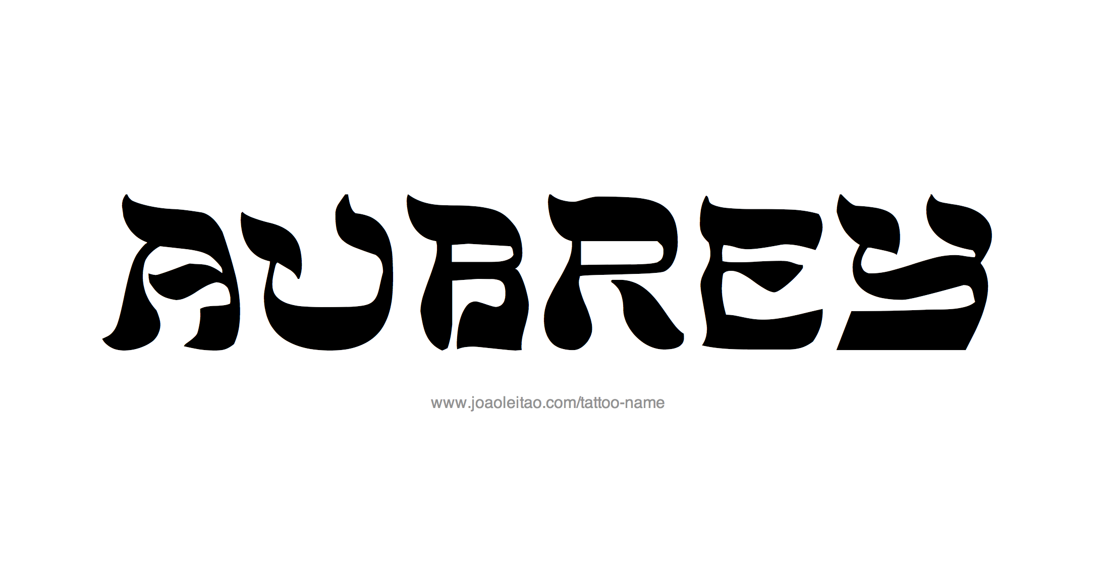 Aubrey Name Tattoo Designs