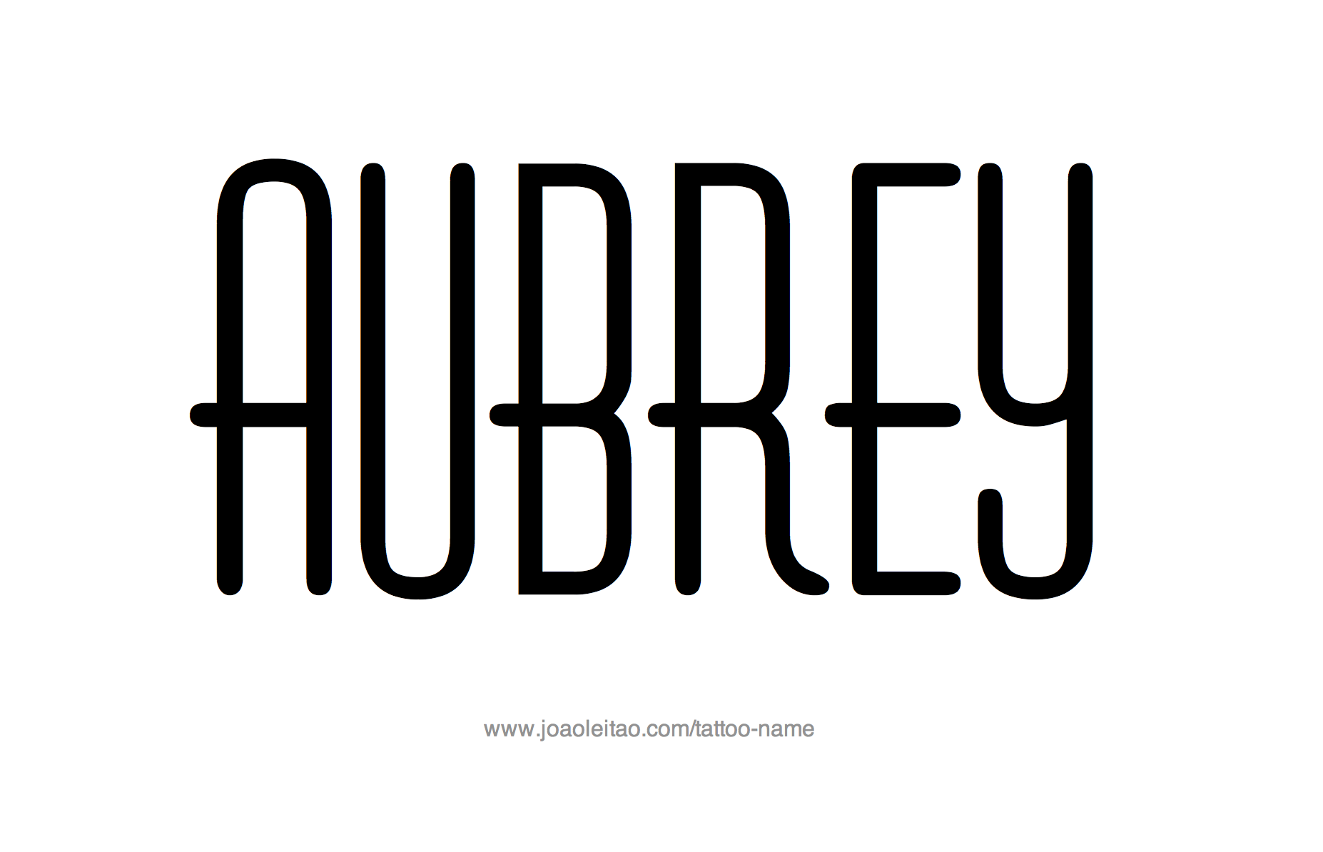 Aubrey Name Tattoo Designs