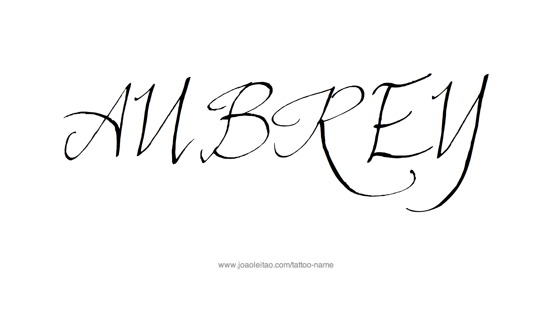 Aubrey Name Tattoo Designs