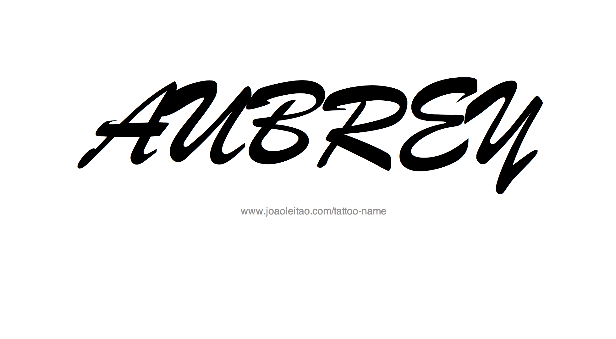 Aubrey Name Tattoo Designs