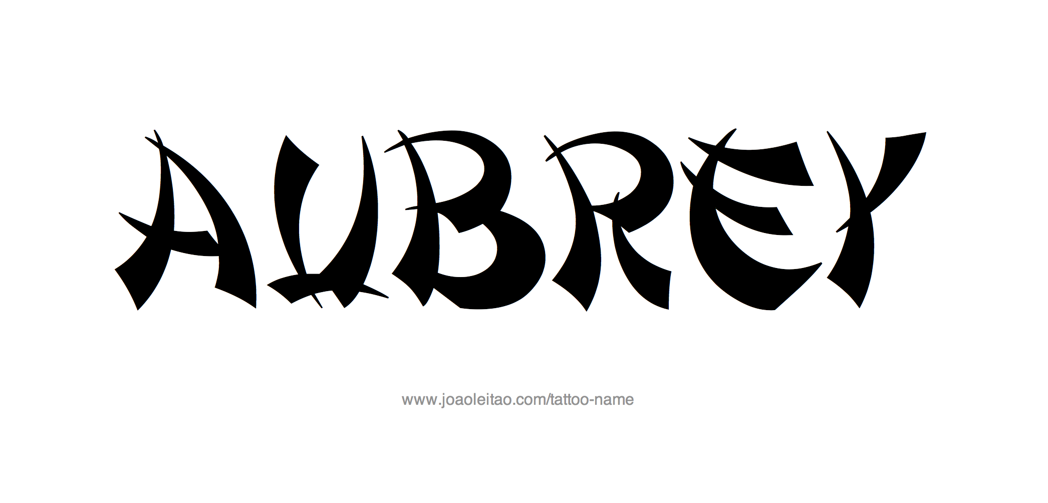 Aubrey Name Tattoo Designs