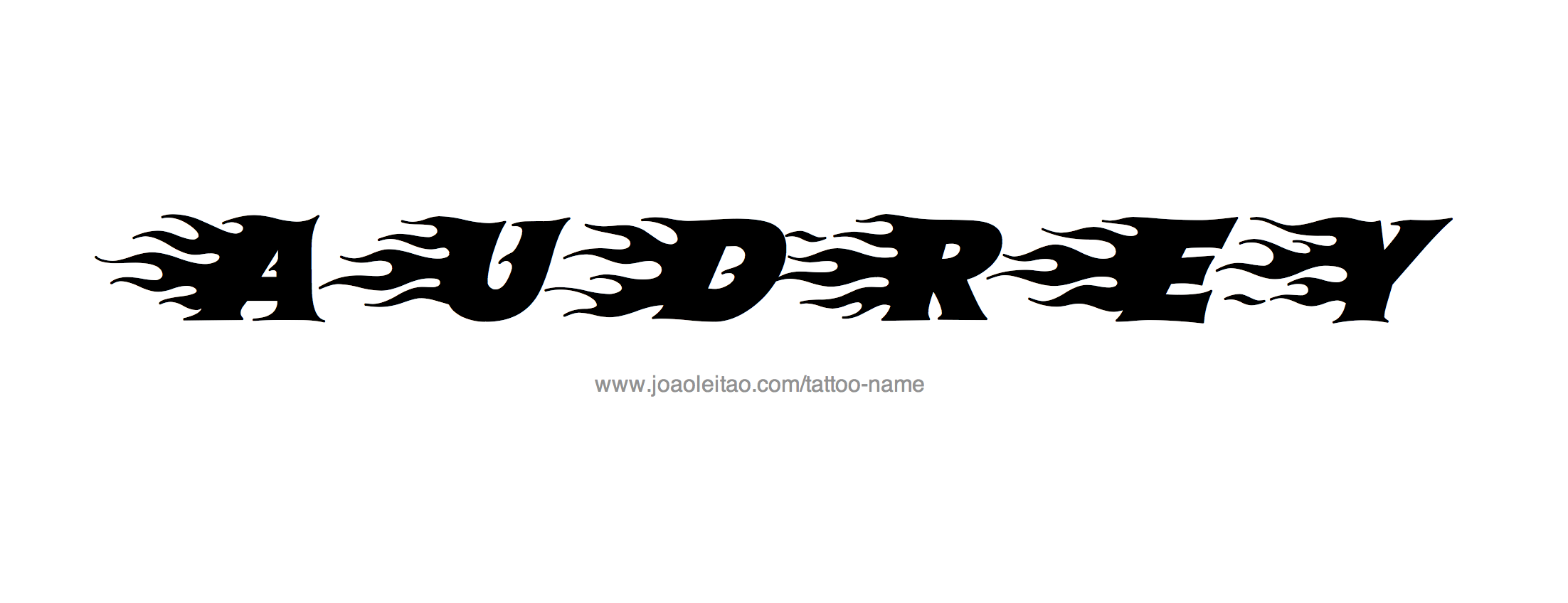 Audrey Name Tattoo Designs