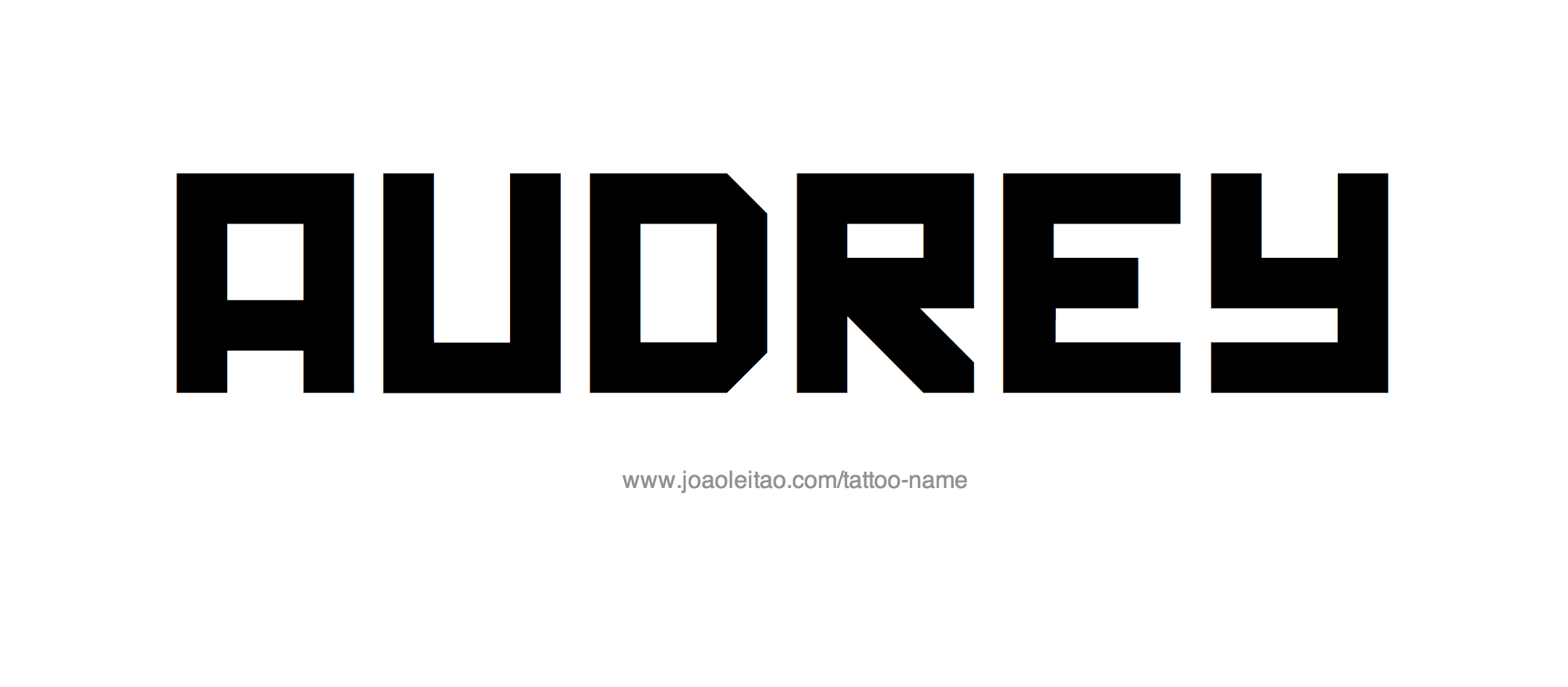 Audrey Name Tattoo Designs