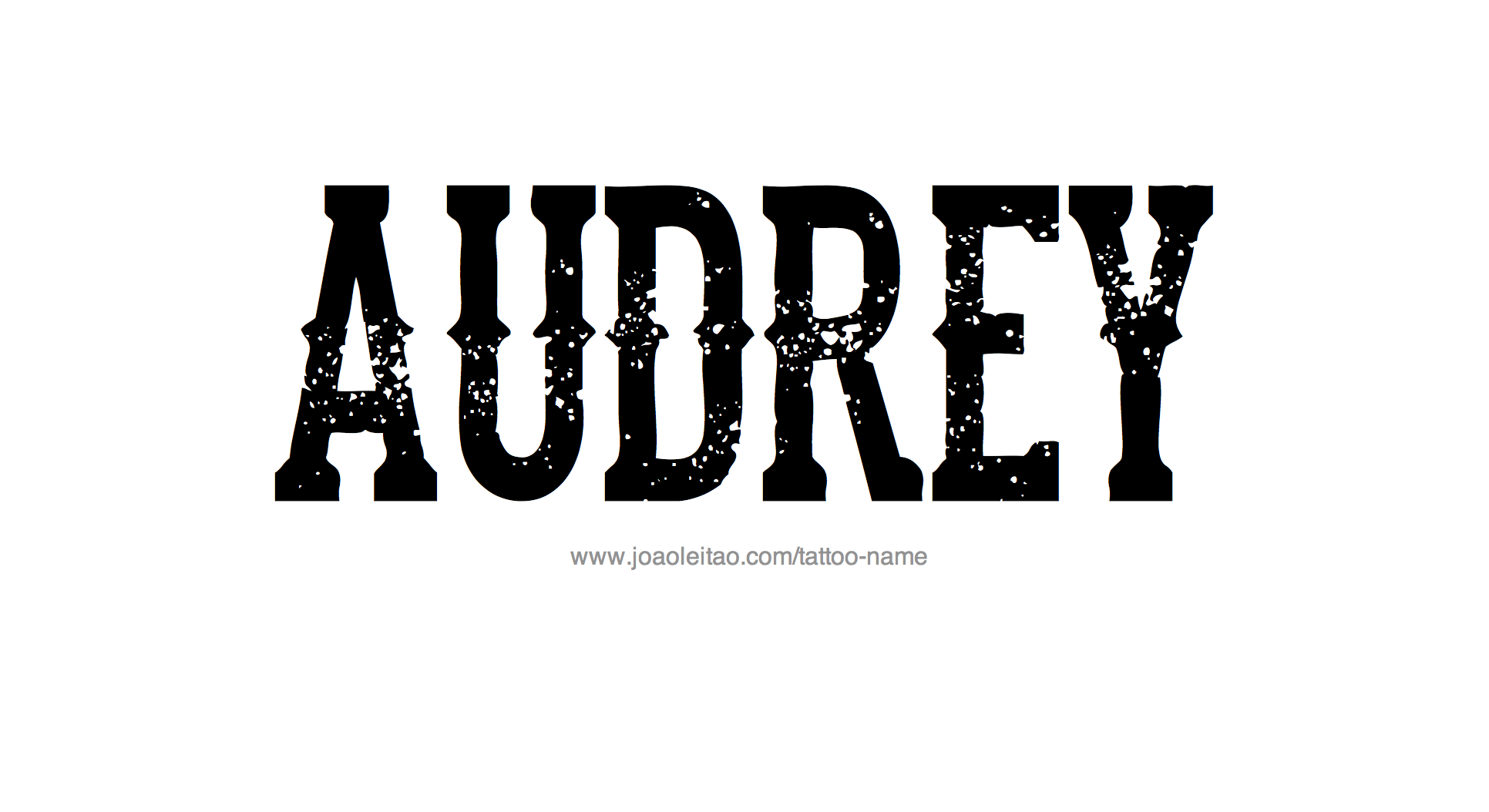 Audrey Name Tattoo Designs