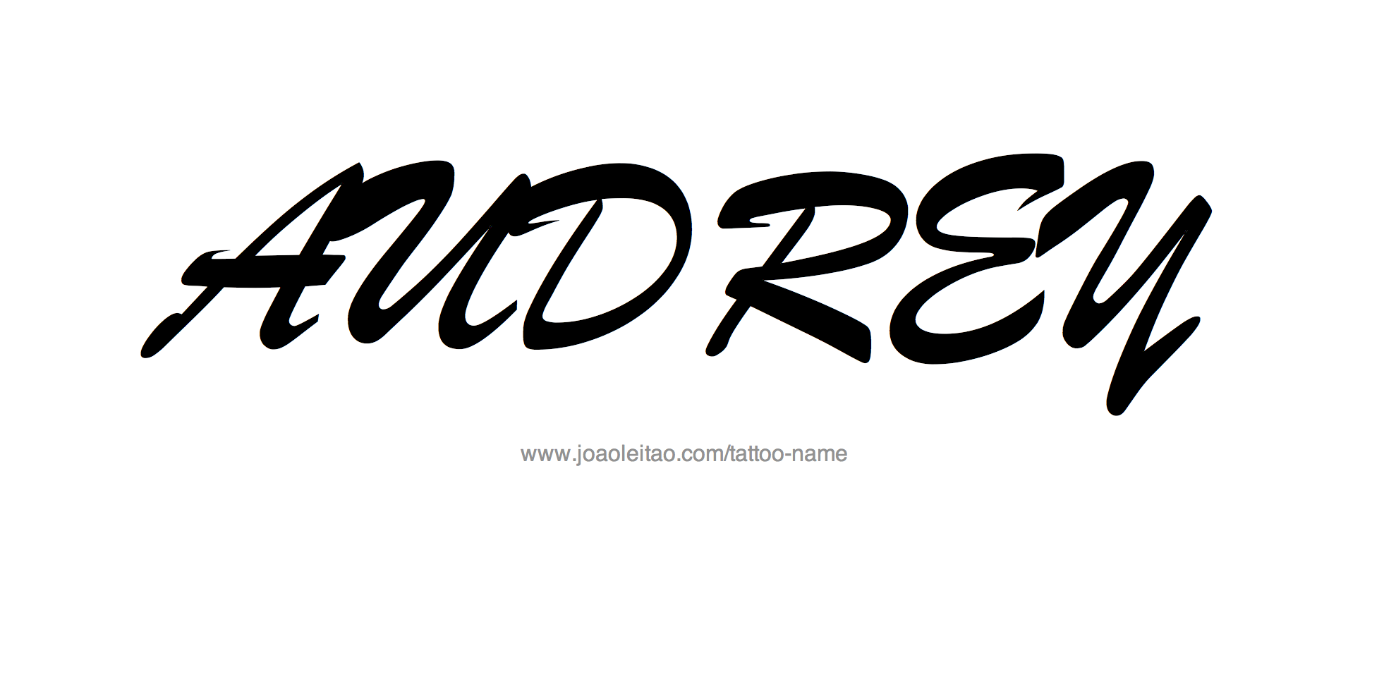 Audrey Name Tattoo Designs