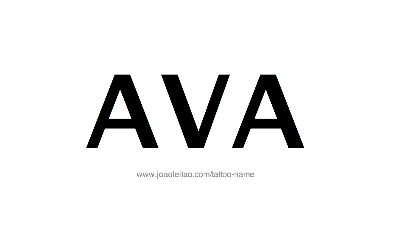 Ava Name Tattoo Designs