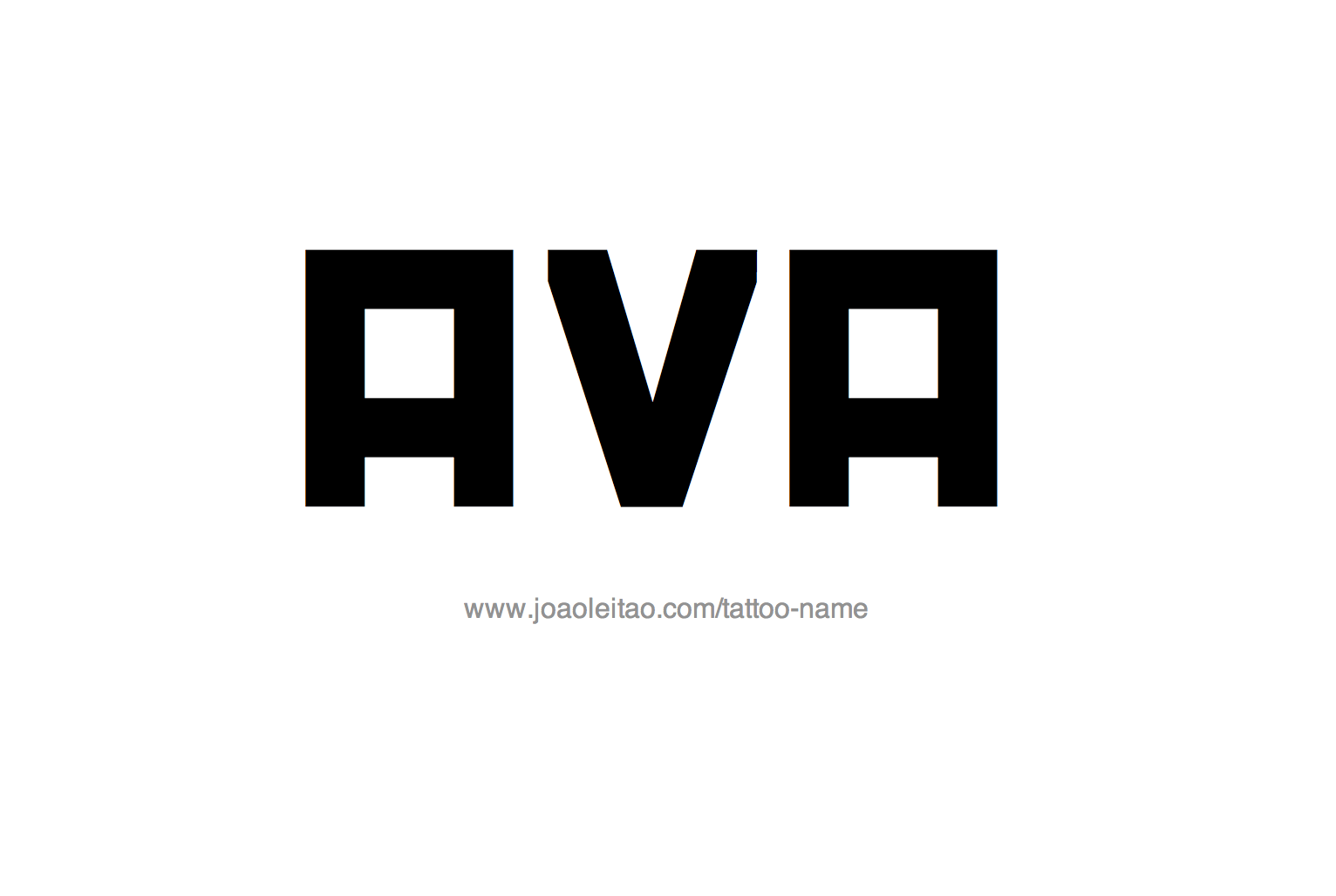Ava Name Tattoo Designs
