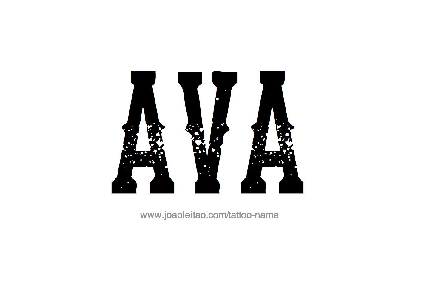 Ava Name Tattoo Designs