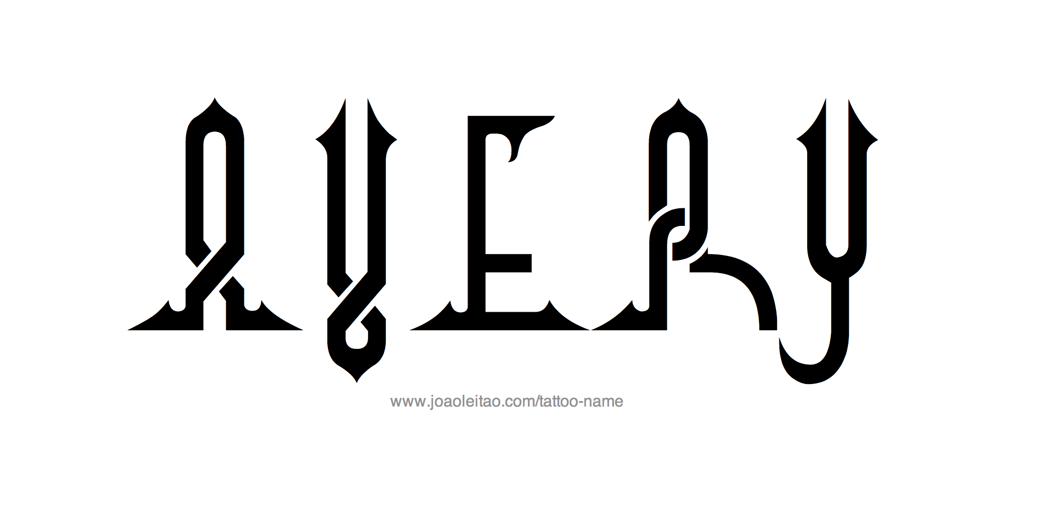 Avery Name Tattoo Designs