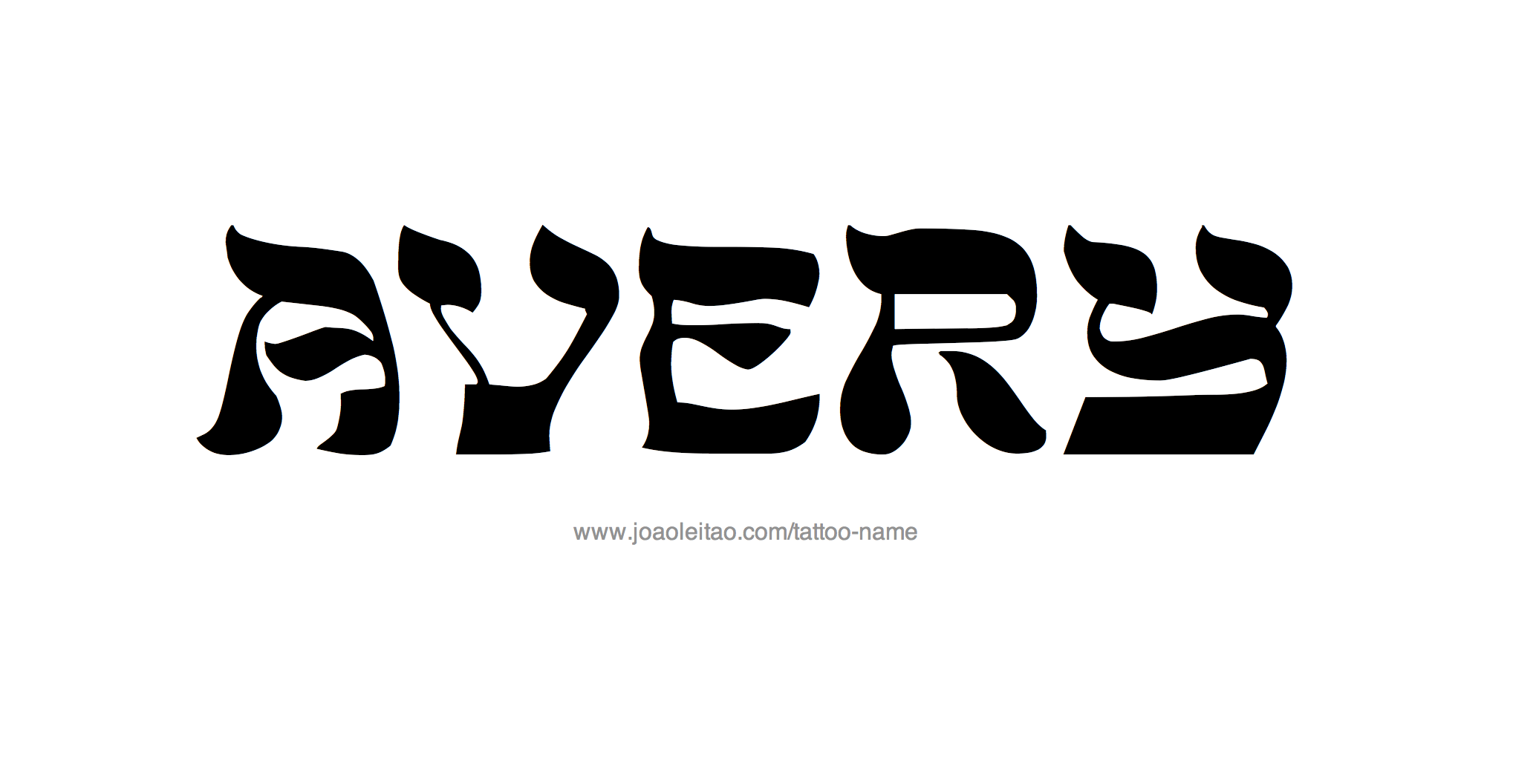 Avery Name Tattoo Designs
