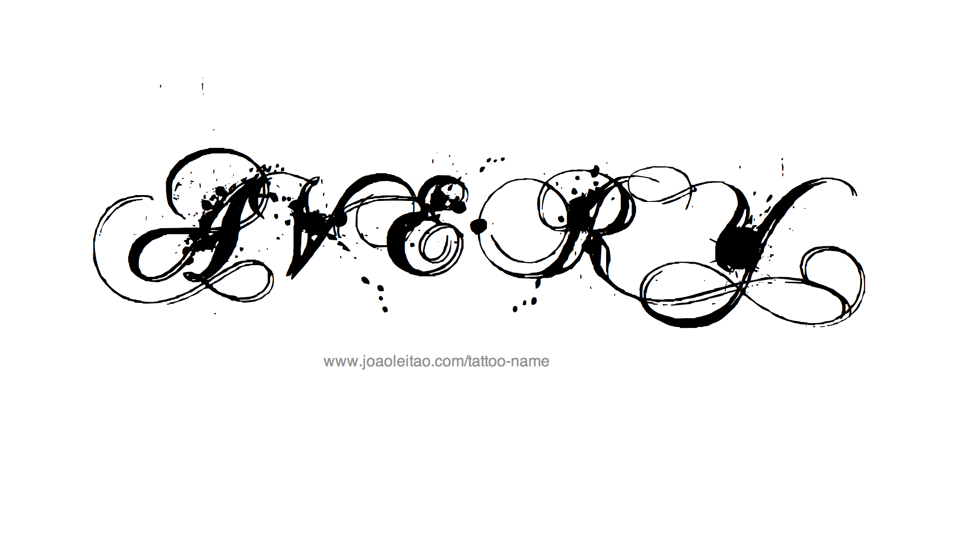 Avery Name Tattoo Designs