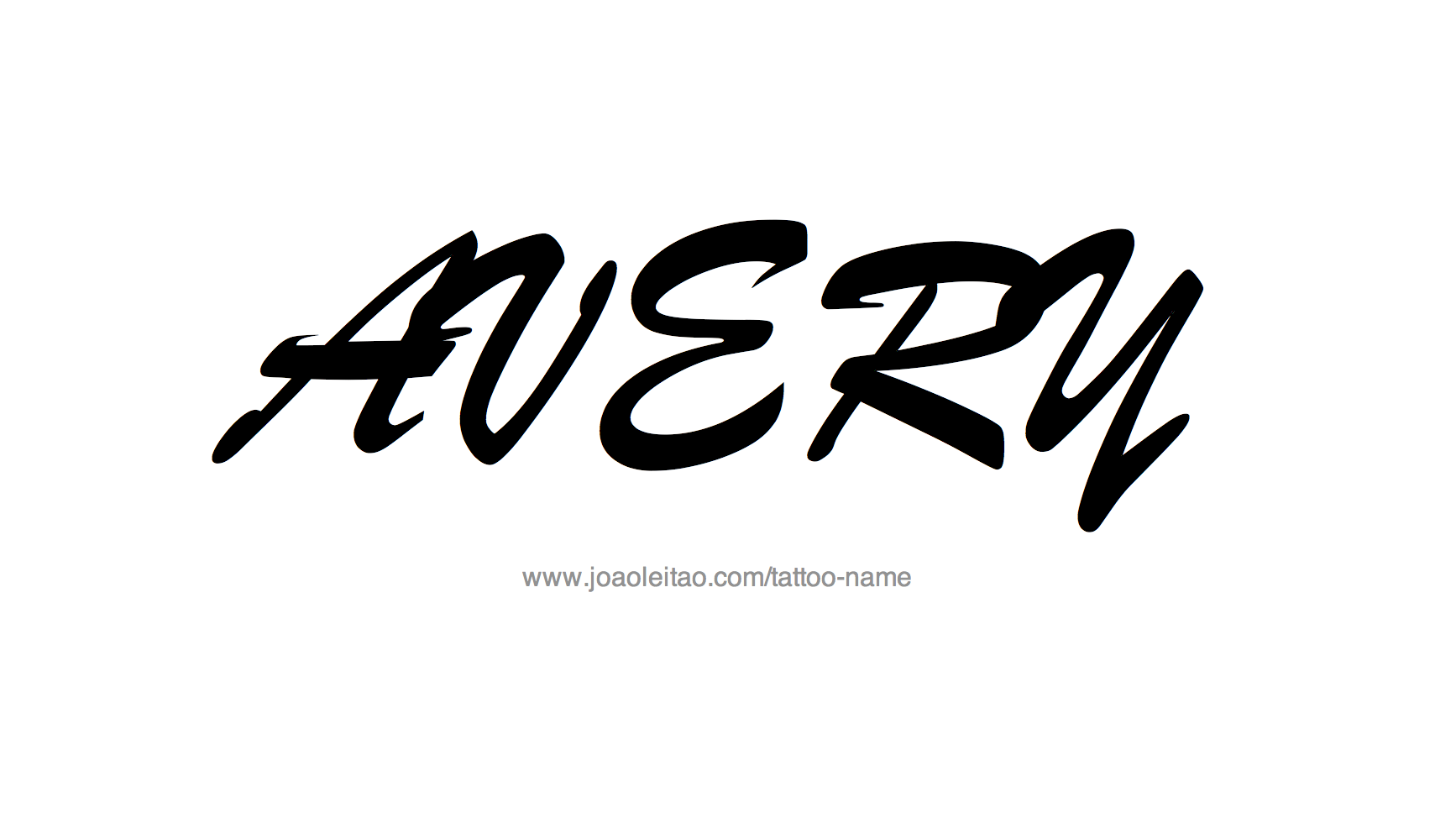 Avery Name Tattoo Designs