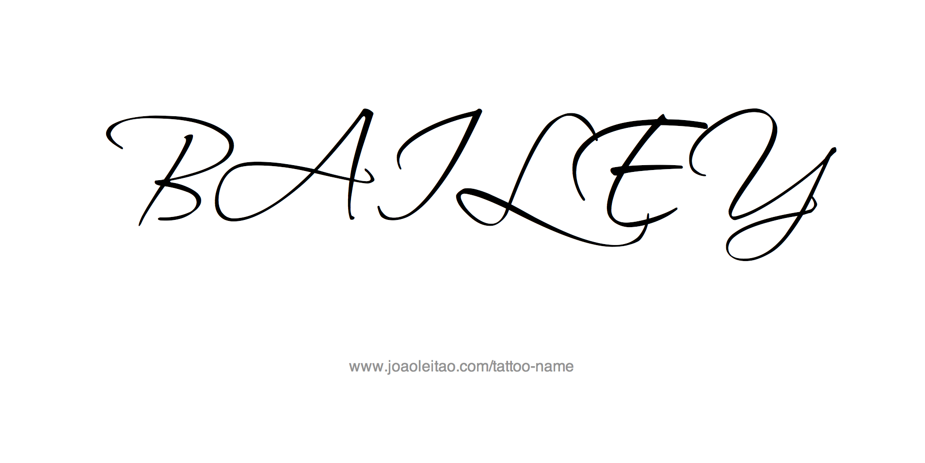 Bailey Name Tattoo Designs